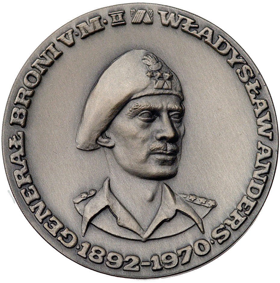 gen. Władysław Anders 1977 r.- medal autorstwa A.K. Bob... - Online ...