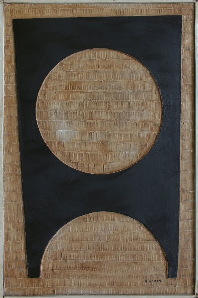 Bolesław Utkin (1913-1993), Kompozycja z kołem i półkolem - Aukcja ...