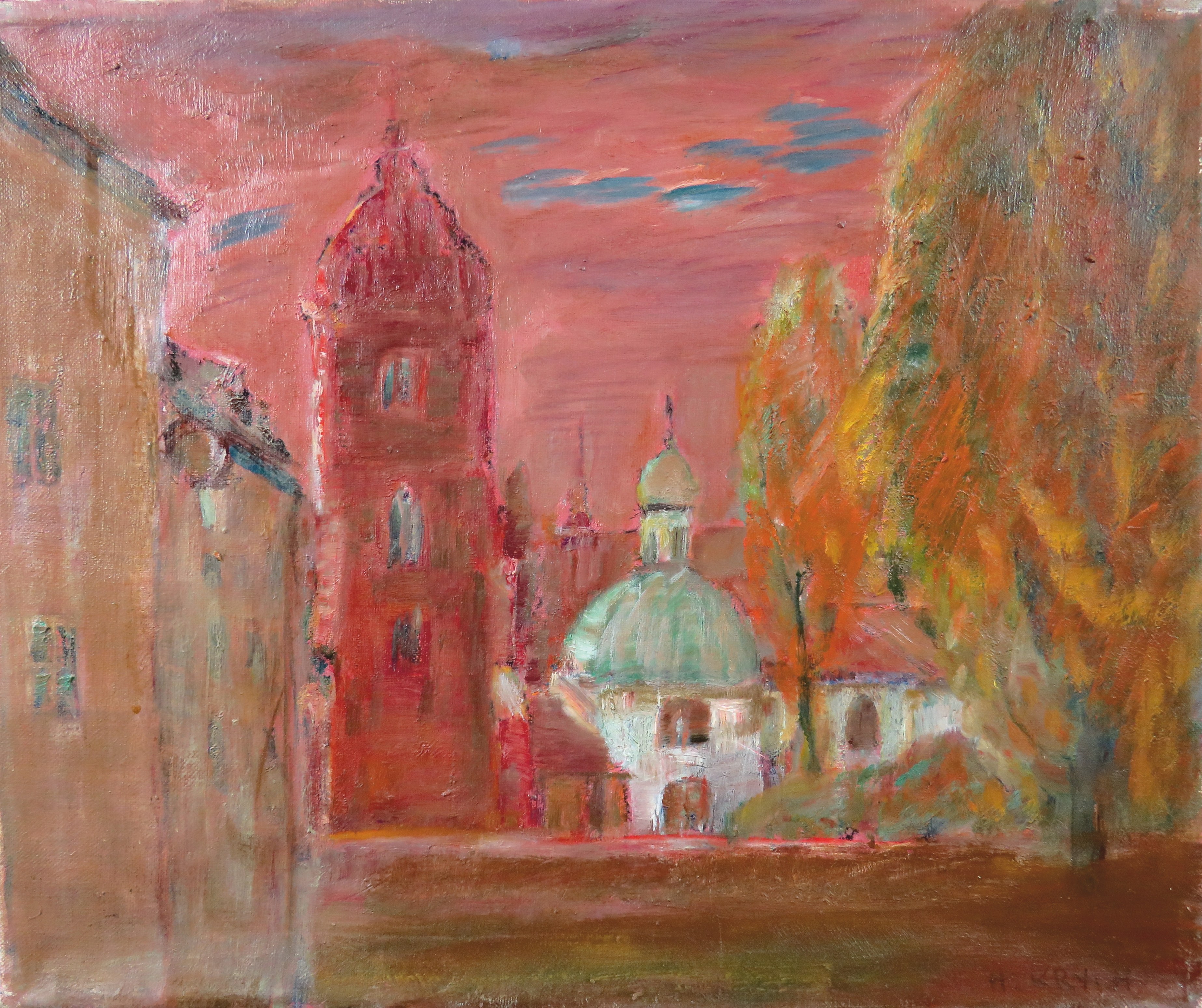 Henryk Krych (1905 - 1980), Kościół Marii na Nowym Mieście - Aukcja ...