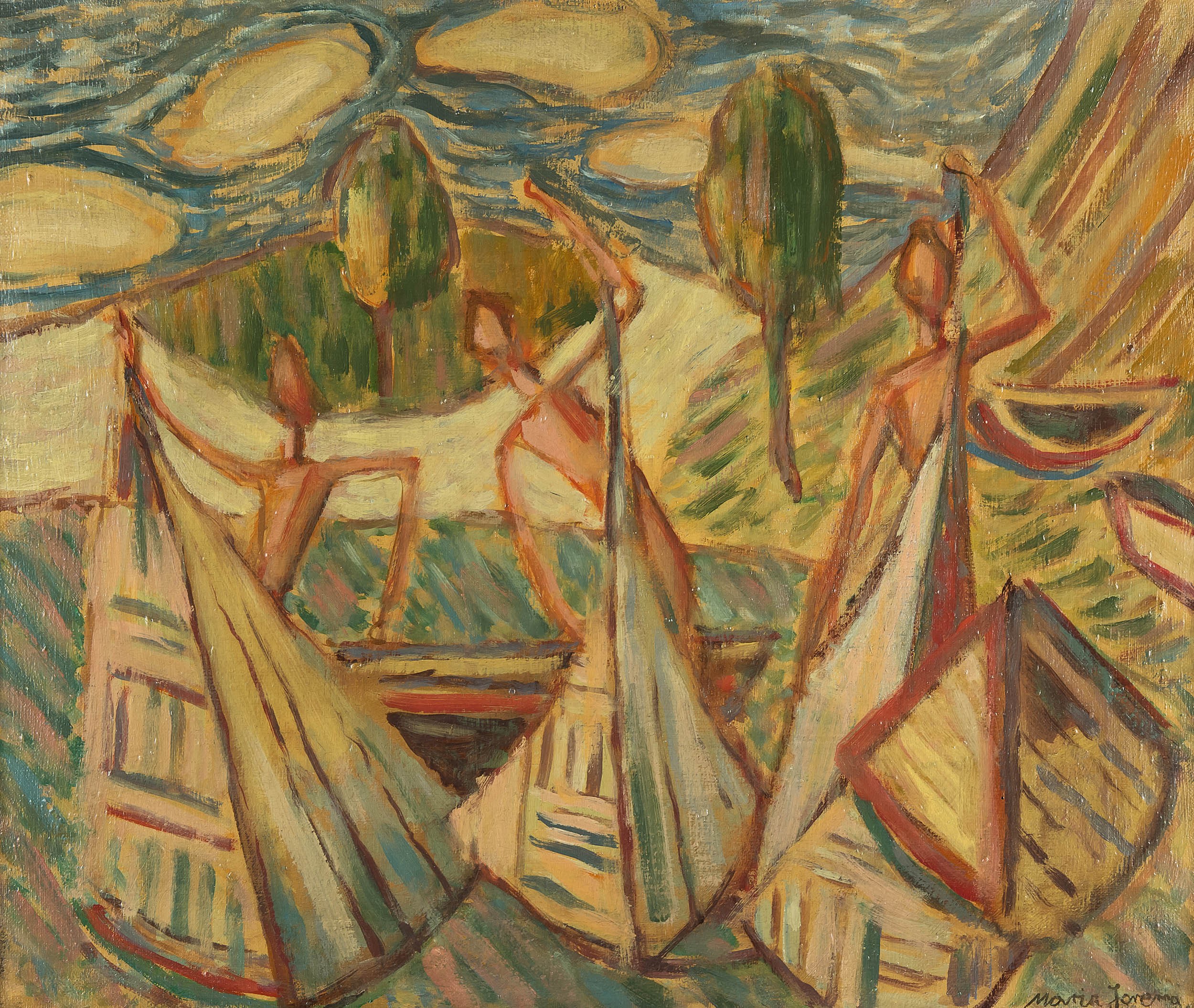 Maria Jarema (1908 Stary Sambor - 1958 Kraków), Bez tytułu, lata. 40 ...