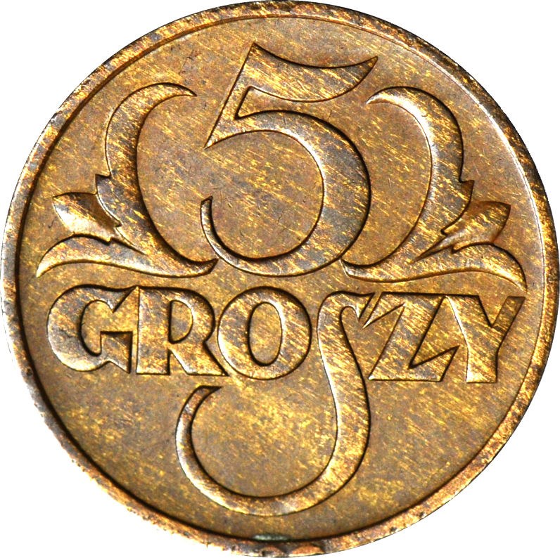 5 groszy 1936, piękne - Aukcja internetowa / Licytacja online - Cena - OneBid