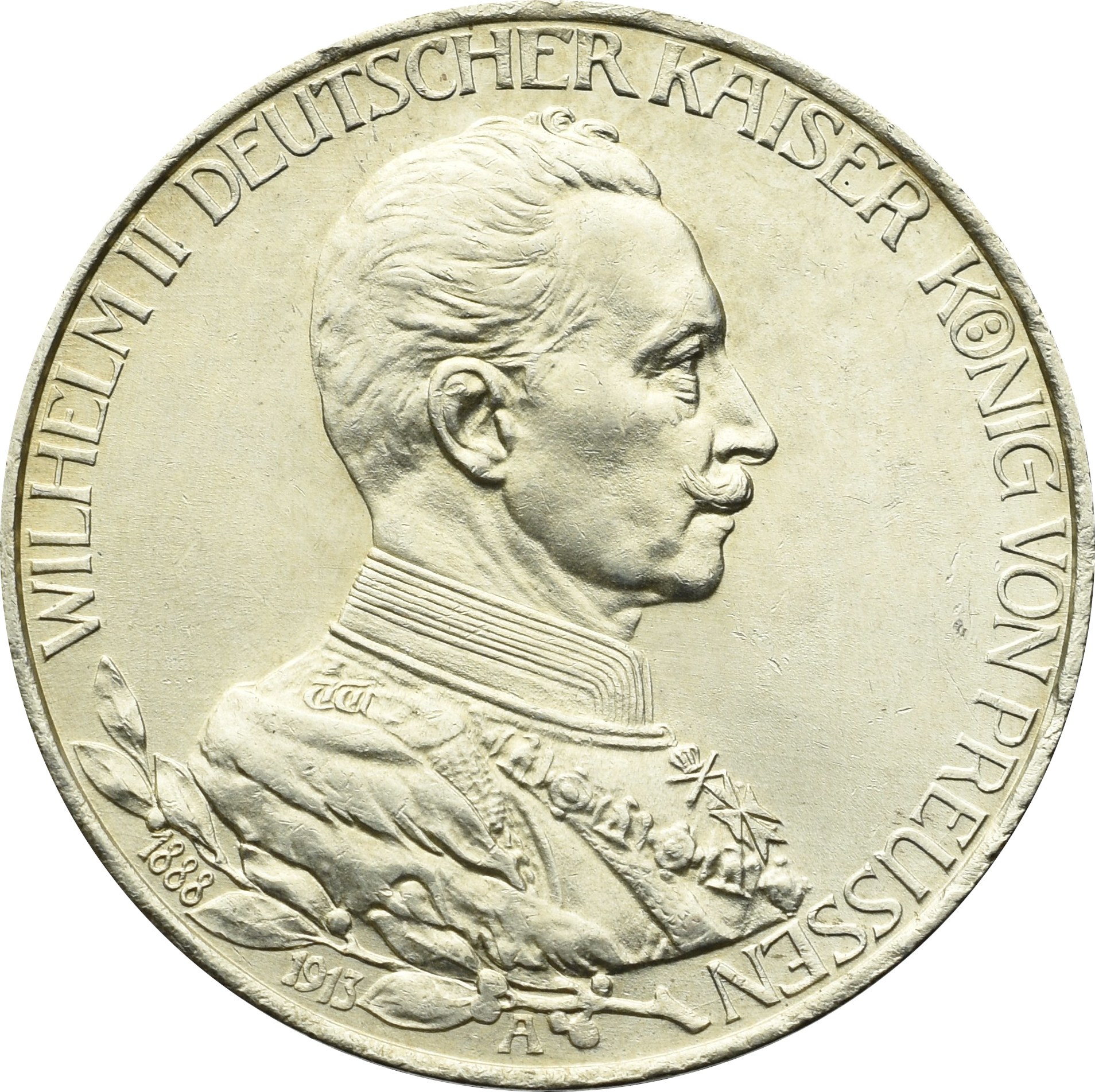 Niemcy, Prusy, 3 marki 1913 - Aukcja internetowa / Licytacja online - Cena - OneBid