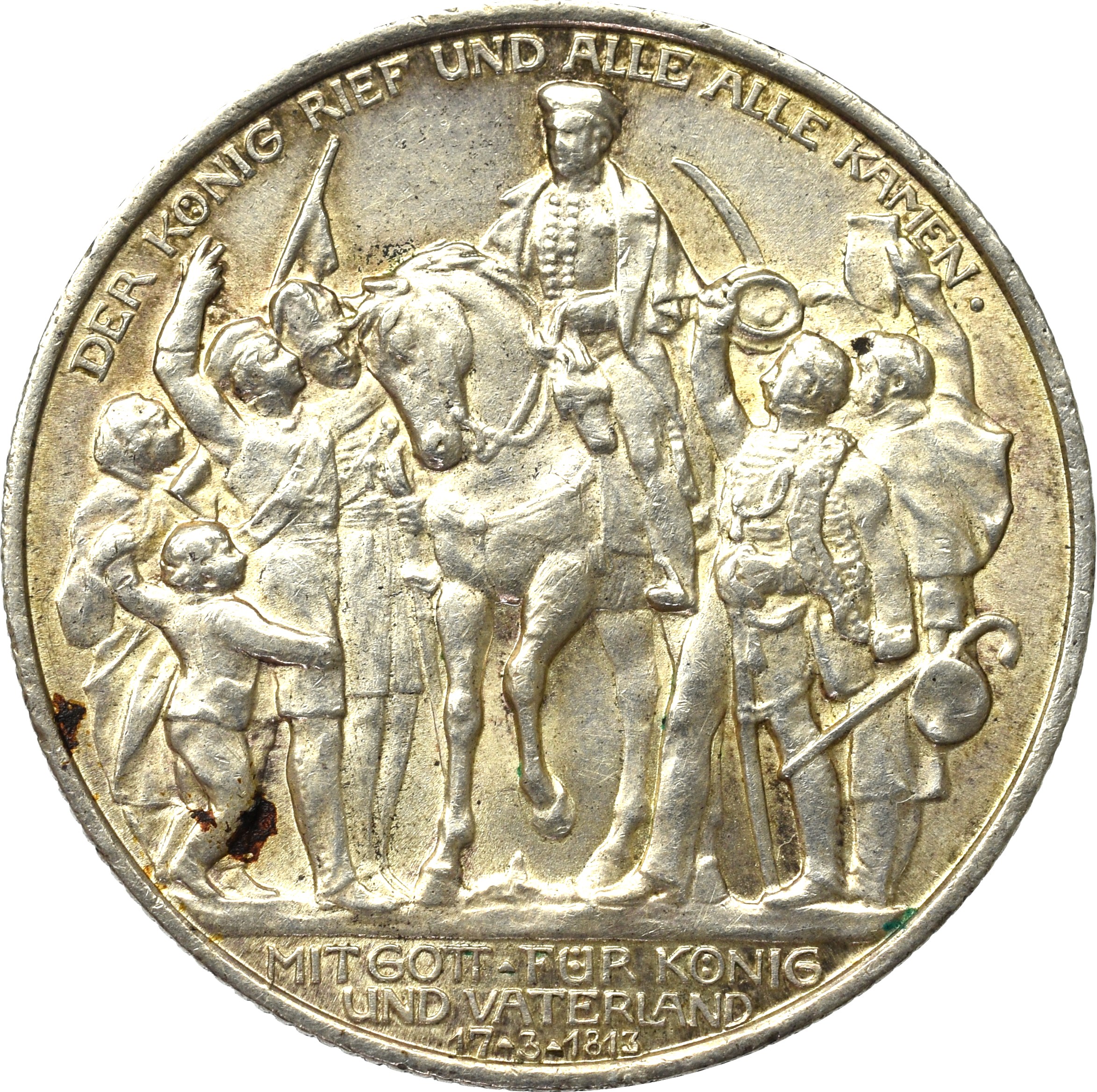 Niemcy, Prusy, 2 marki 1913 - 100 lat wiktorii lipskiej - Aukcja internetowa / Licytacja online ...