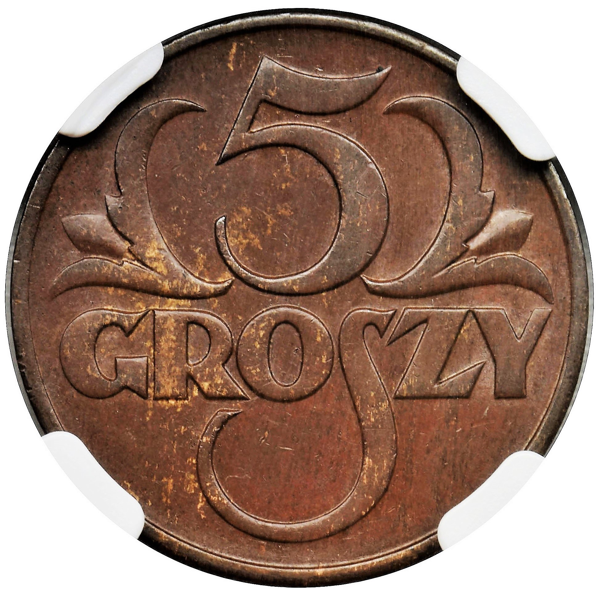 5 groszy 1936 - NGC MS62 BN - Aukcja internetowa / Licytacja online - Cena - OneBid