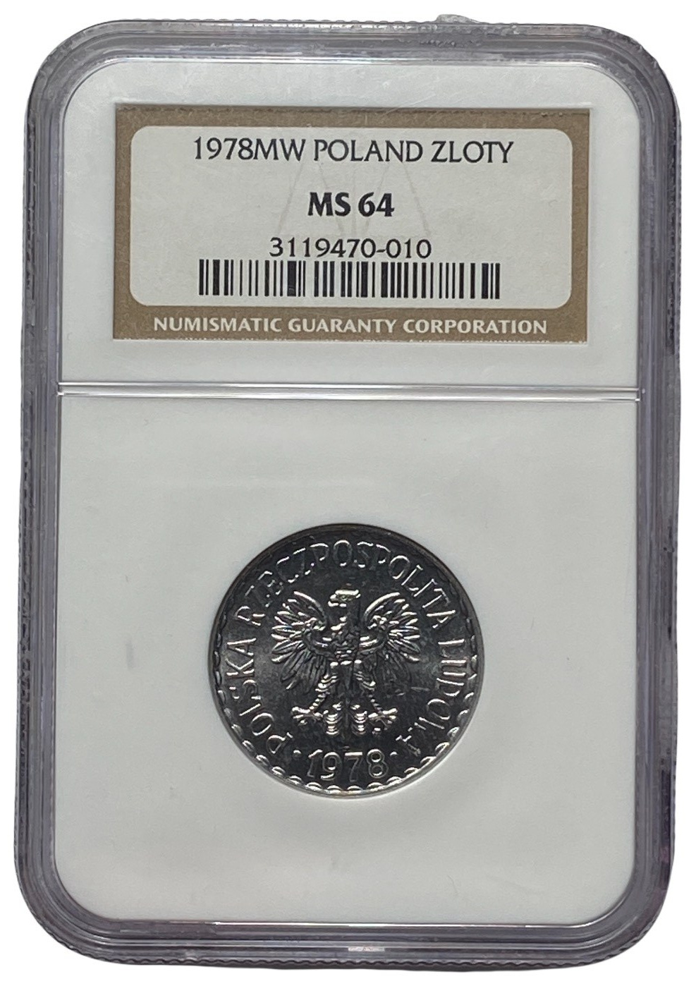 PRL - 1 złoty 1978 -NGC MS 64 - Aukcja internetowa / Licytacja online - Cena - OneBid