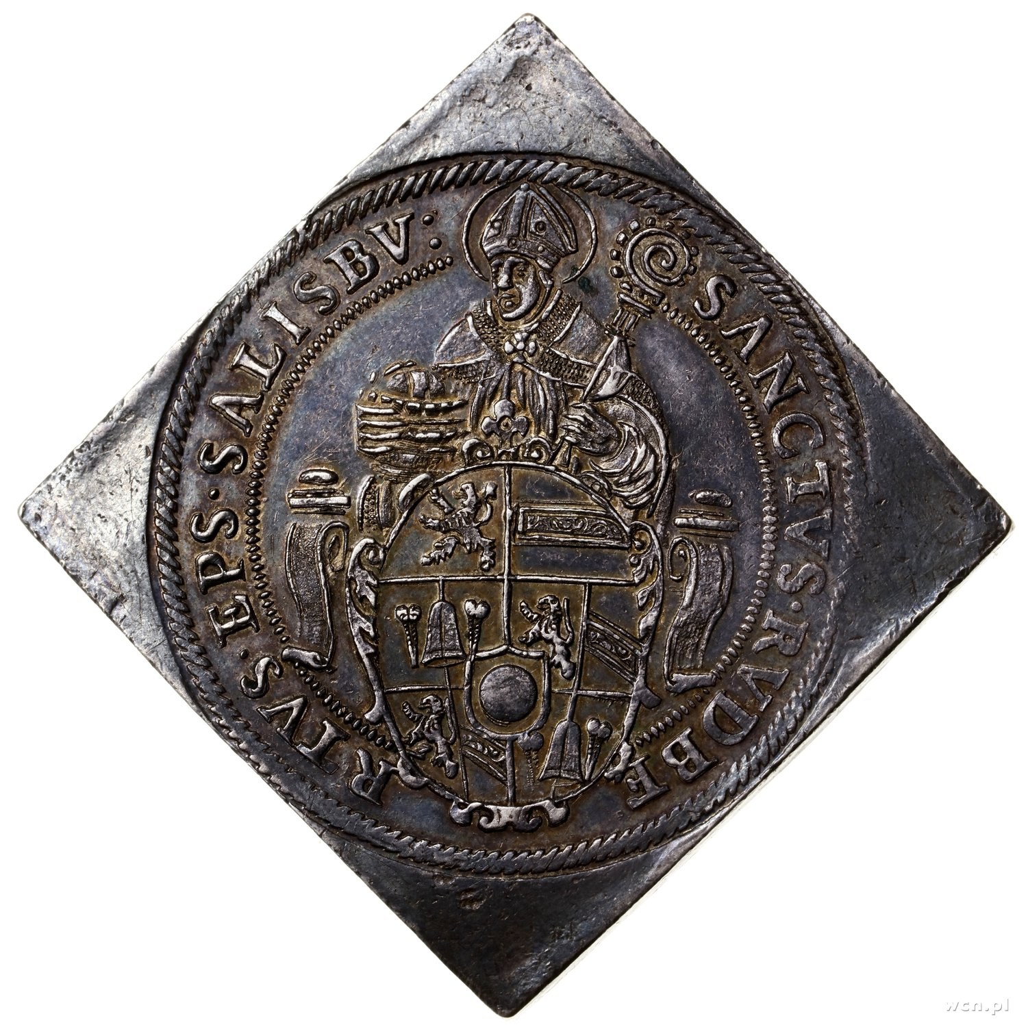 Klipa talara, 1593, Salzburg; Aw: Święty Rupert w bisku... - Aukcja ...
