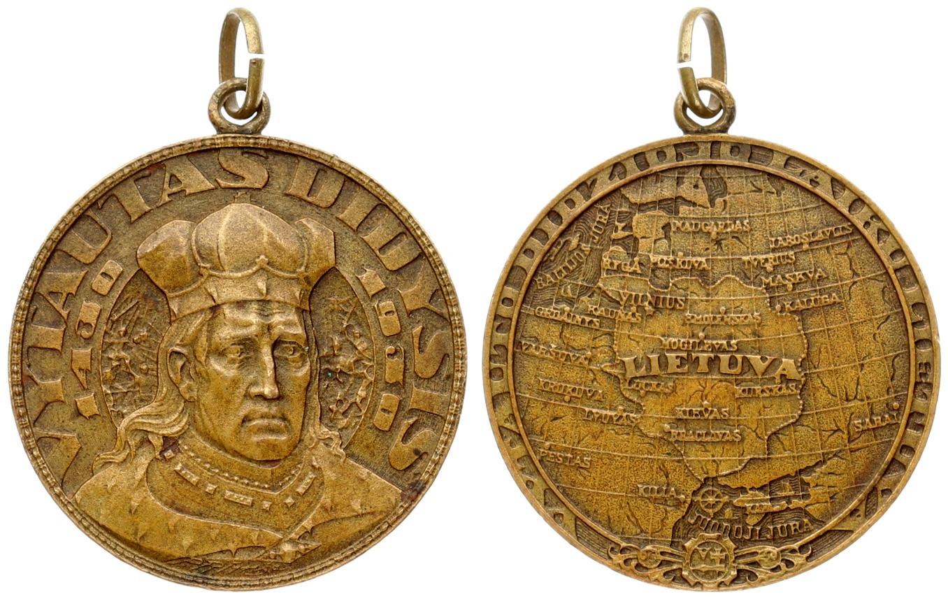 Lithuania Medal (1930) commemorating the 500th anniversary of the death ...