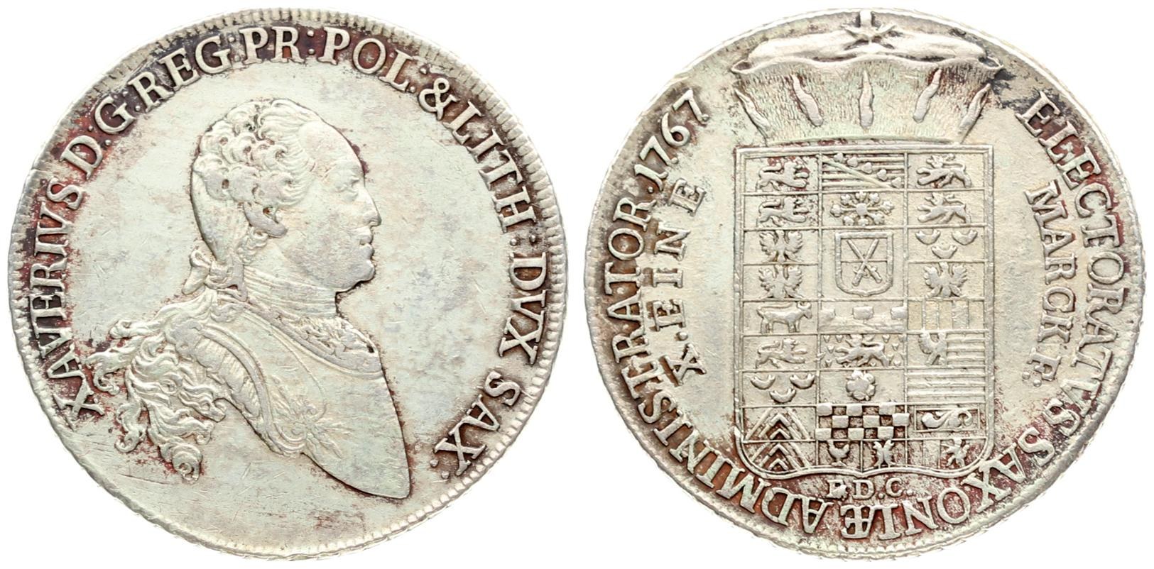 Germany SAXONY 1 Thaler 1767 EDC Xaver 1763 1768 Averse Bust Right germany-saxony-1-thaler-1767-edc-xaver-1763-1768-averse-bust-right