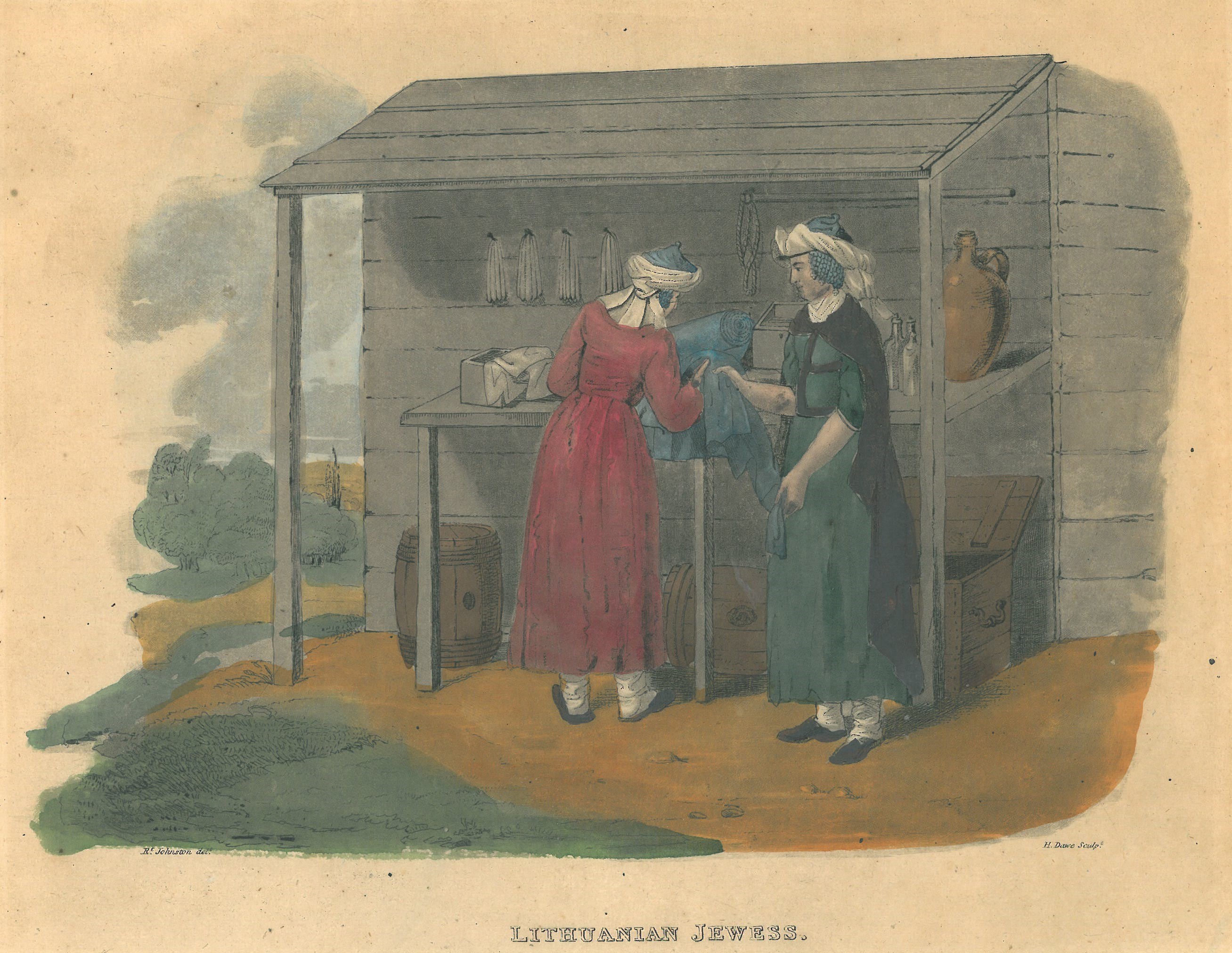 VILNO. Lithuanian Jews in the Early Nineteenth Century, drawn by Robert ...