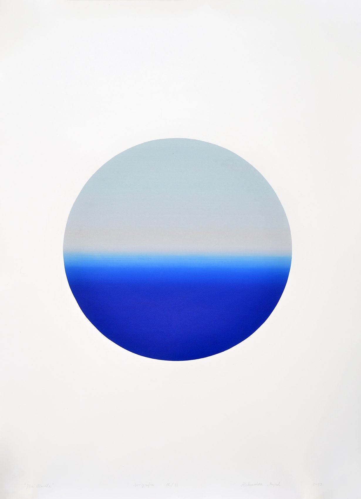 Aleksandra Majzel, Blue Marble - Aukcja internetowa / Licytacja online ...