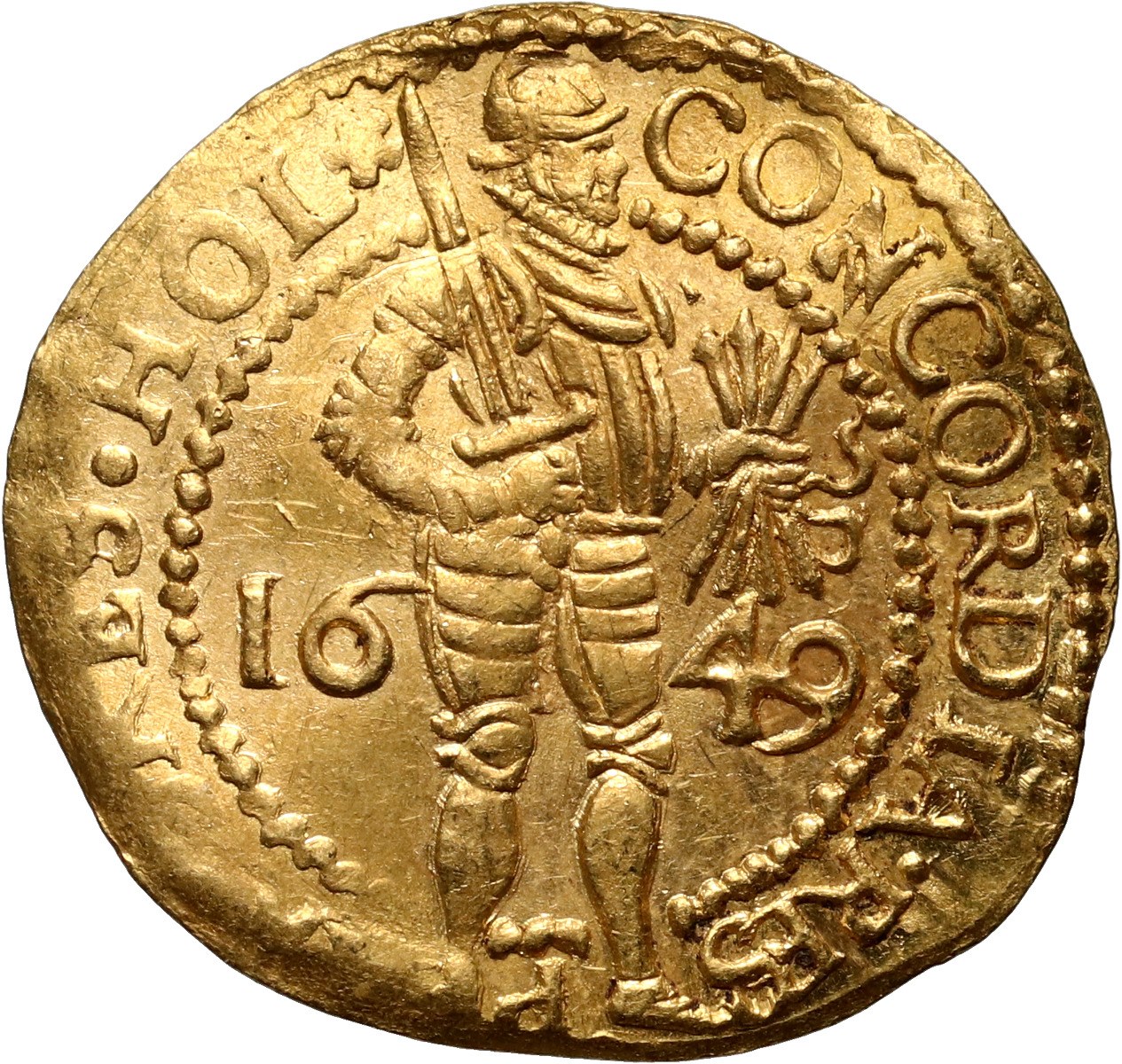 Niderlandy, Holandia, dukat 1649 - Aukcja internetowa / Licytacja ... Niderlandy, Holandia, dukat 1649 - Aukcja internetowa / Licytacja ...