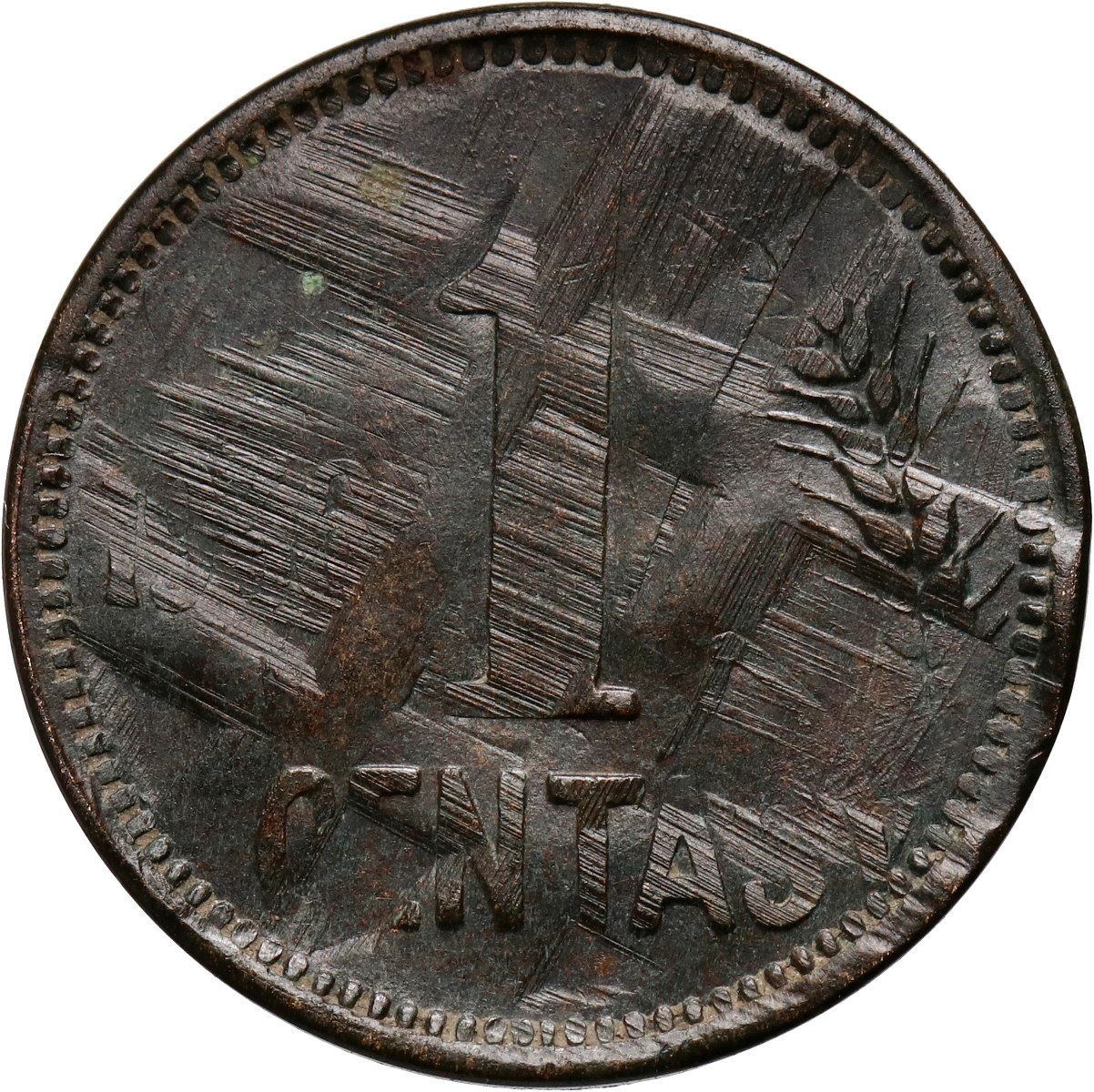 Litwa, 1 centas 1936, oficjalnie skasowany w 1940 roku - Aukcja ...