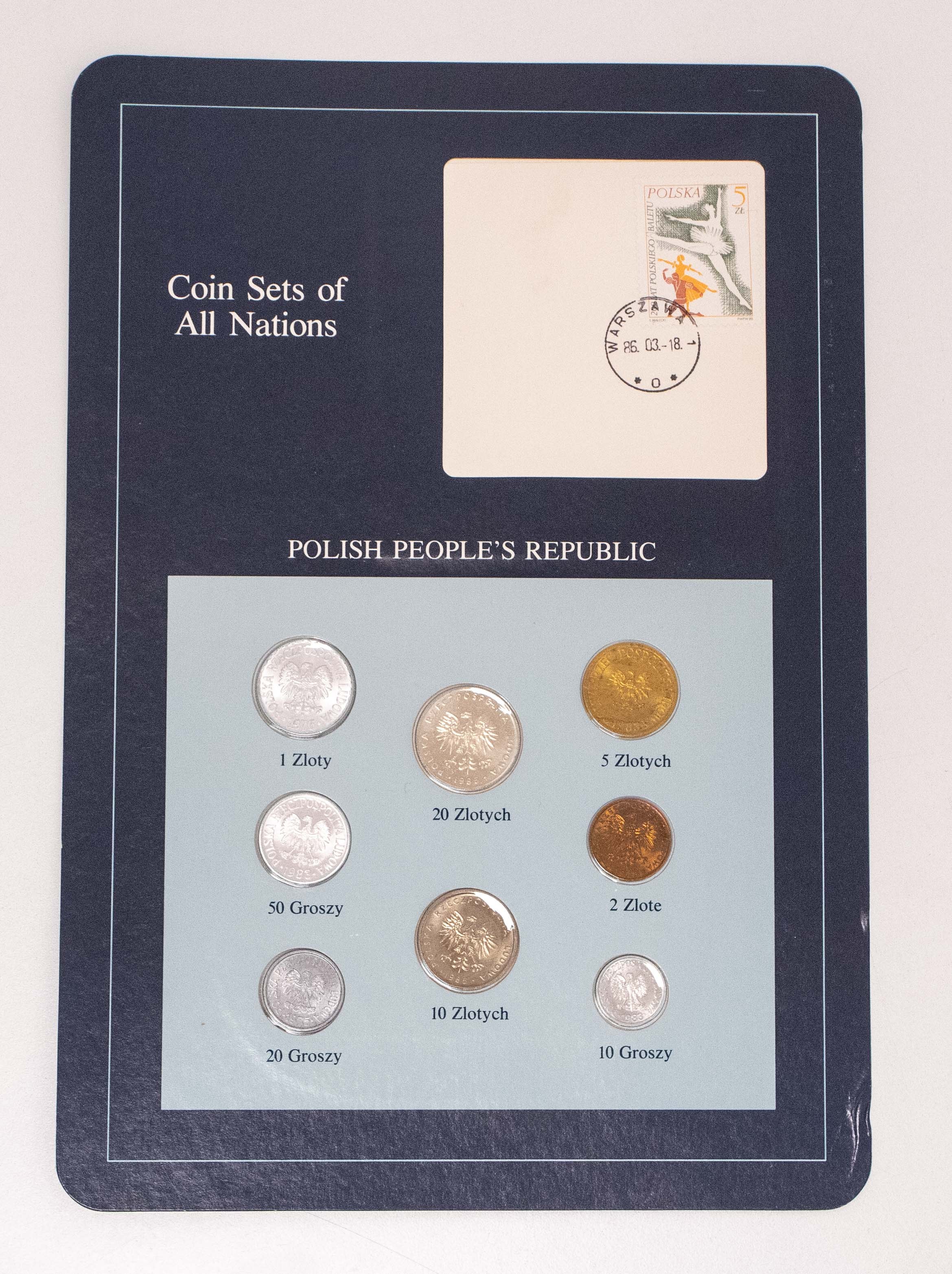 Polska, PRL 1944-1989, Zestaw: Coin Sets of All Nations z rzadszym 2 zł ...
