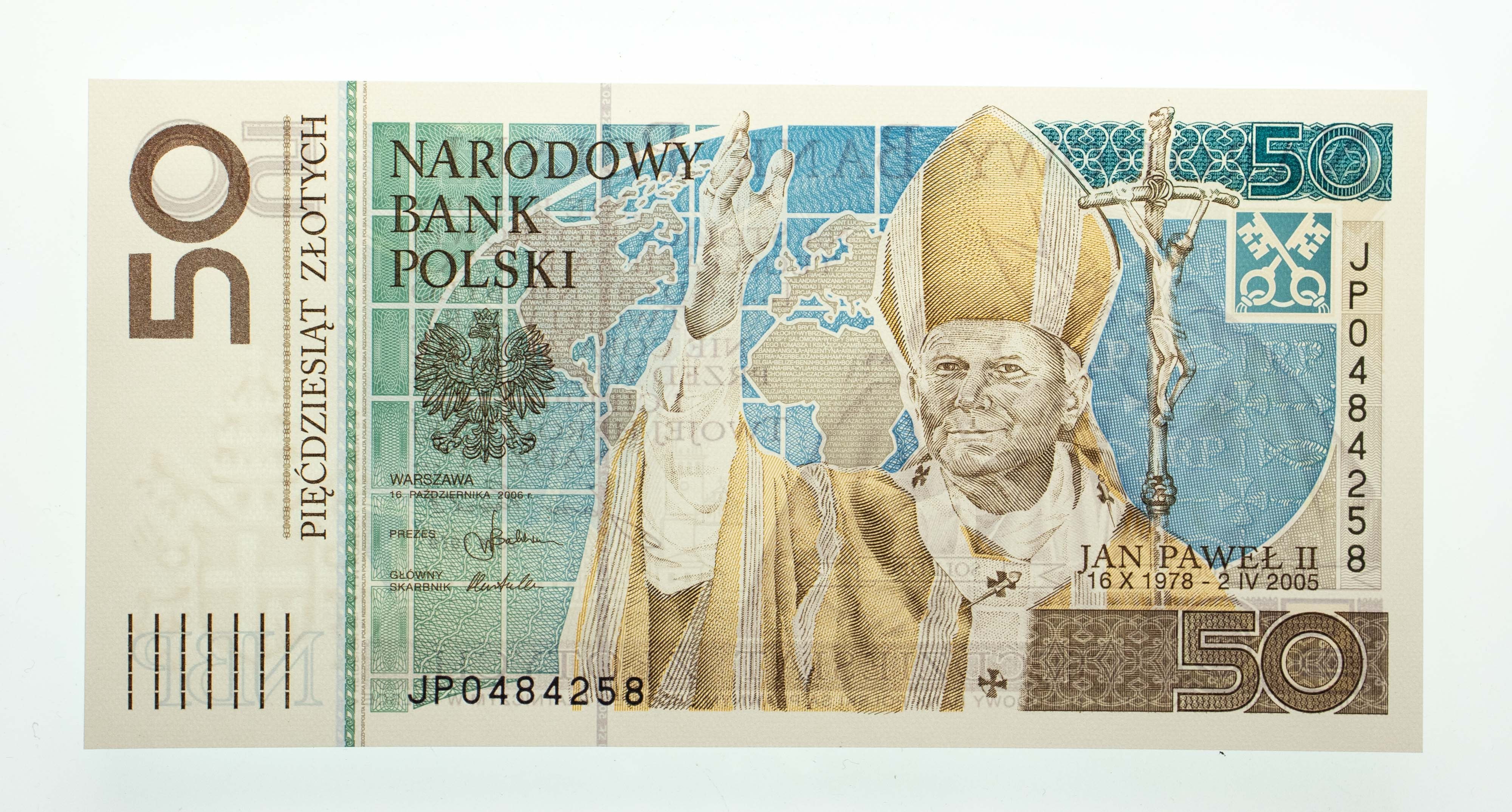 Polska, Rzeczpospolita od 1989 r., NBP - banknot kolekcjonerski, 50 ...