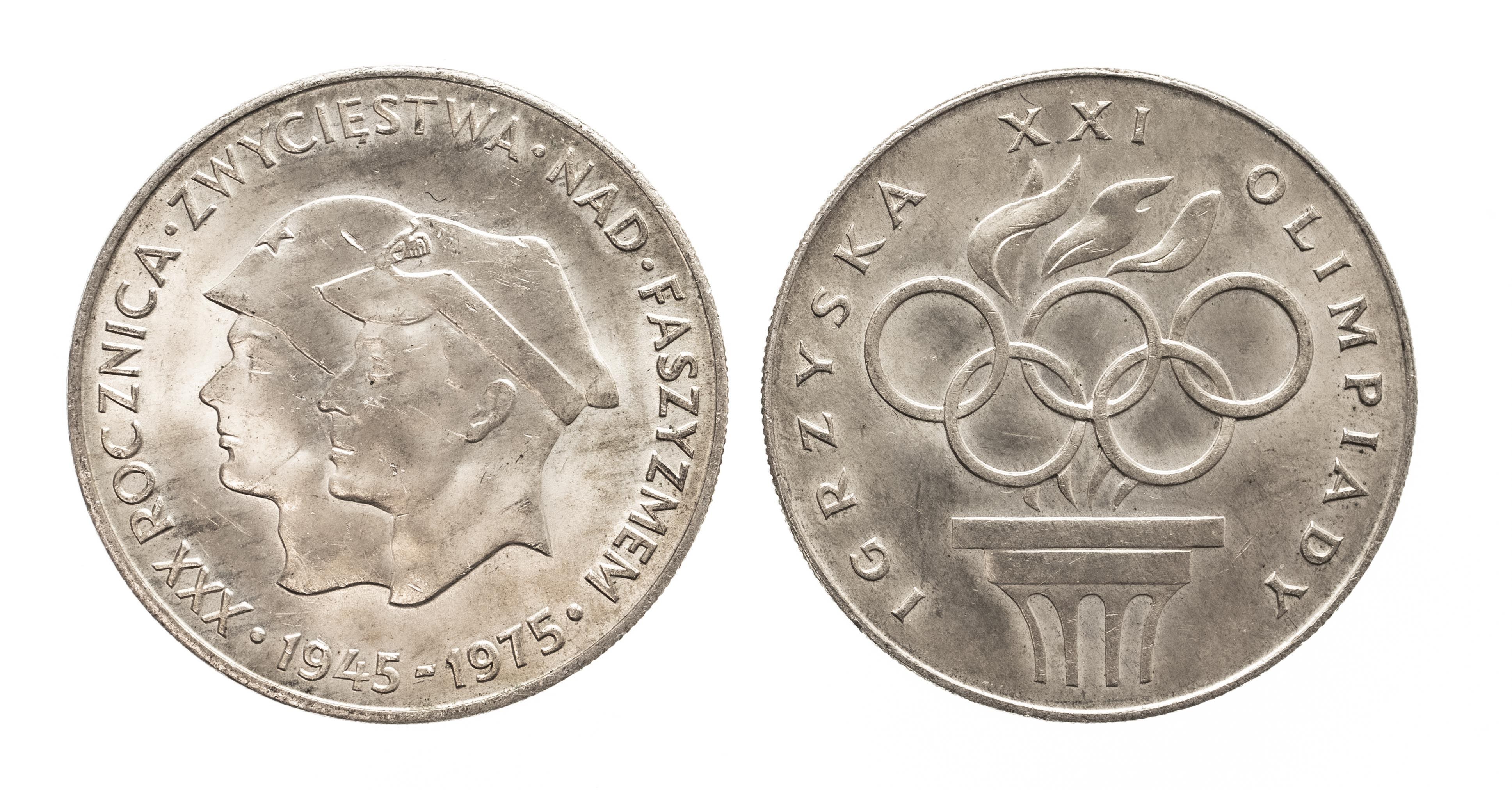 Polska, PRL (1944-1989), zestaw 2 monet 200 złotych 1975/76 Srebro ...