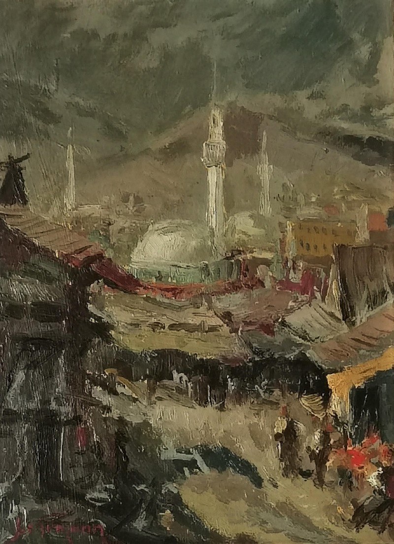 Adolf BEHRMANN (1876-1942), Motyw z orientalnego miasta - Aukcja ...