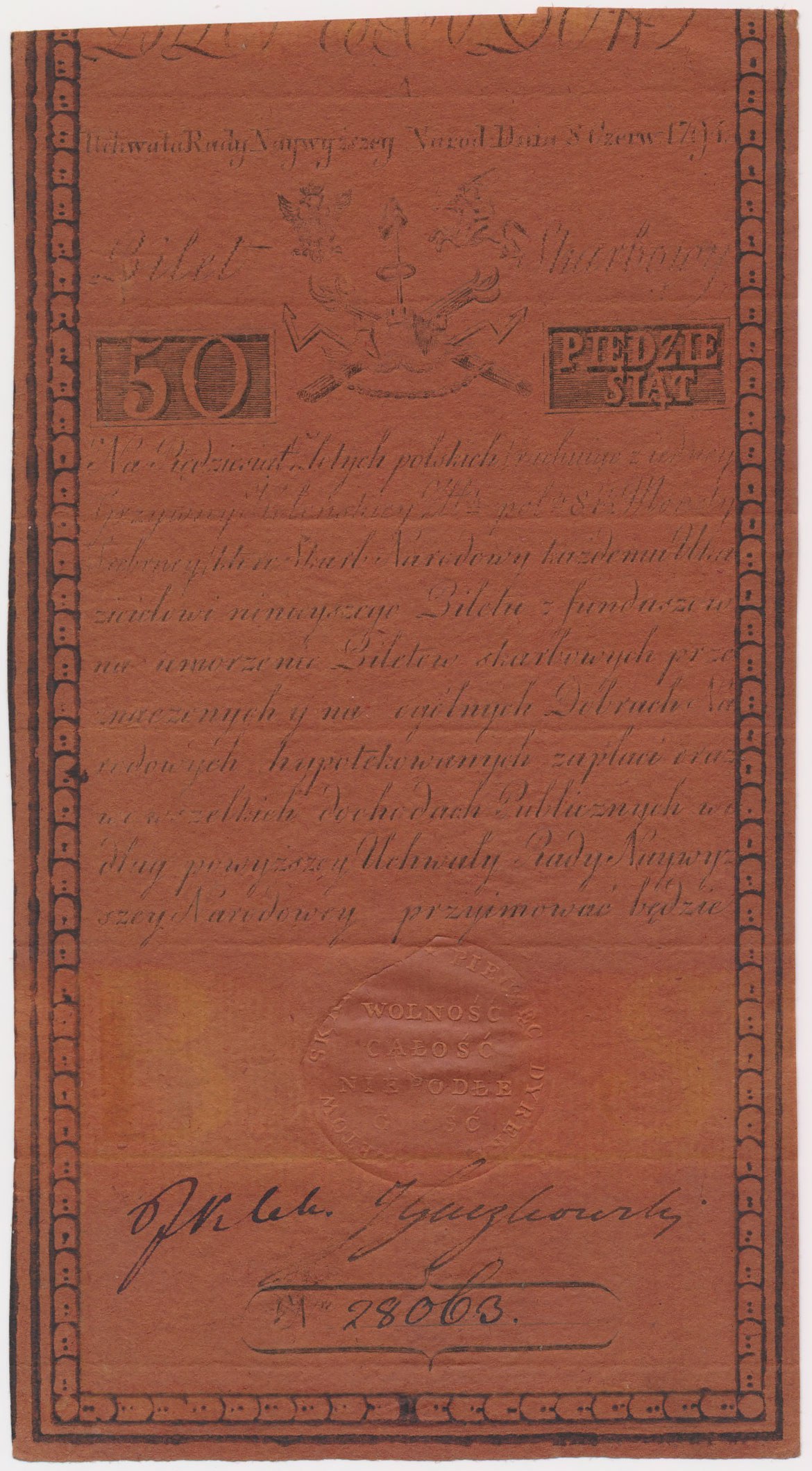 50 złotych 1794 - A - J HONIG [& ZOONEN] - Aukcja internetowa ...