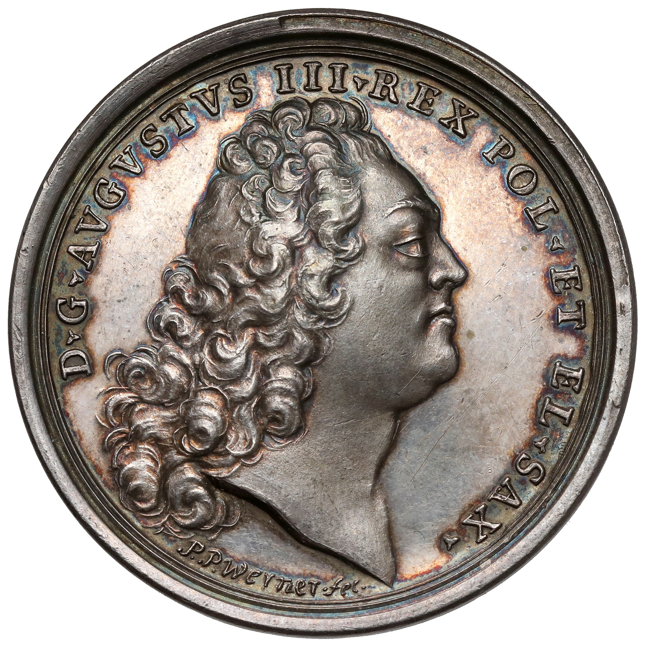August III Sas, Medal Election as King of Poland 1733 - Online auction ...
