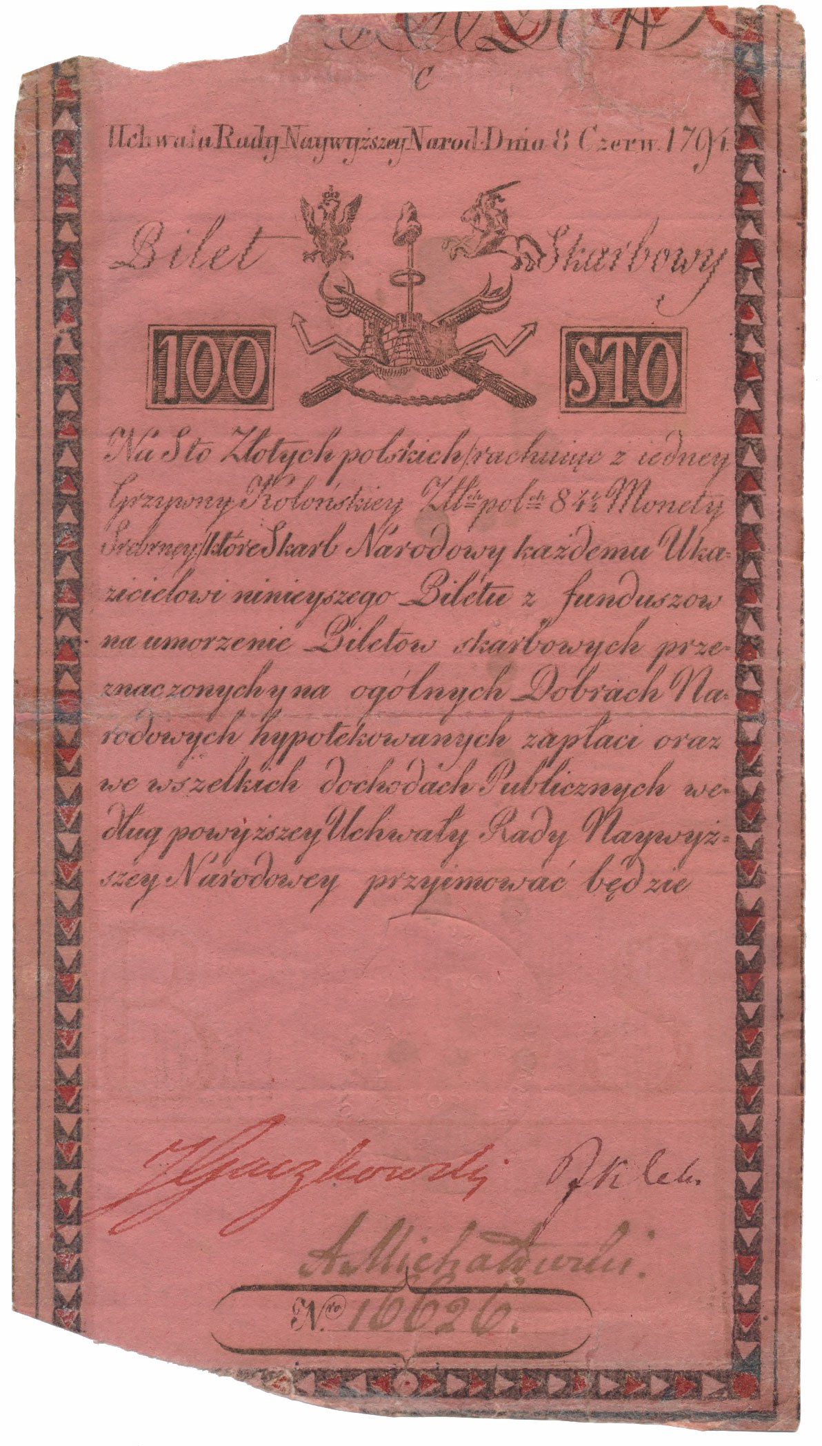 100 złotych 1794 - C - [J HONIG & Z]OONEN - Aukcja internetowa ...