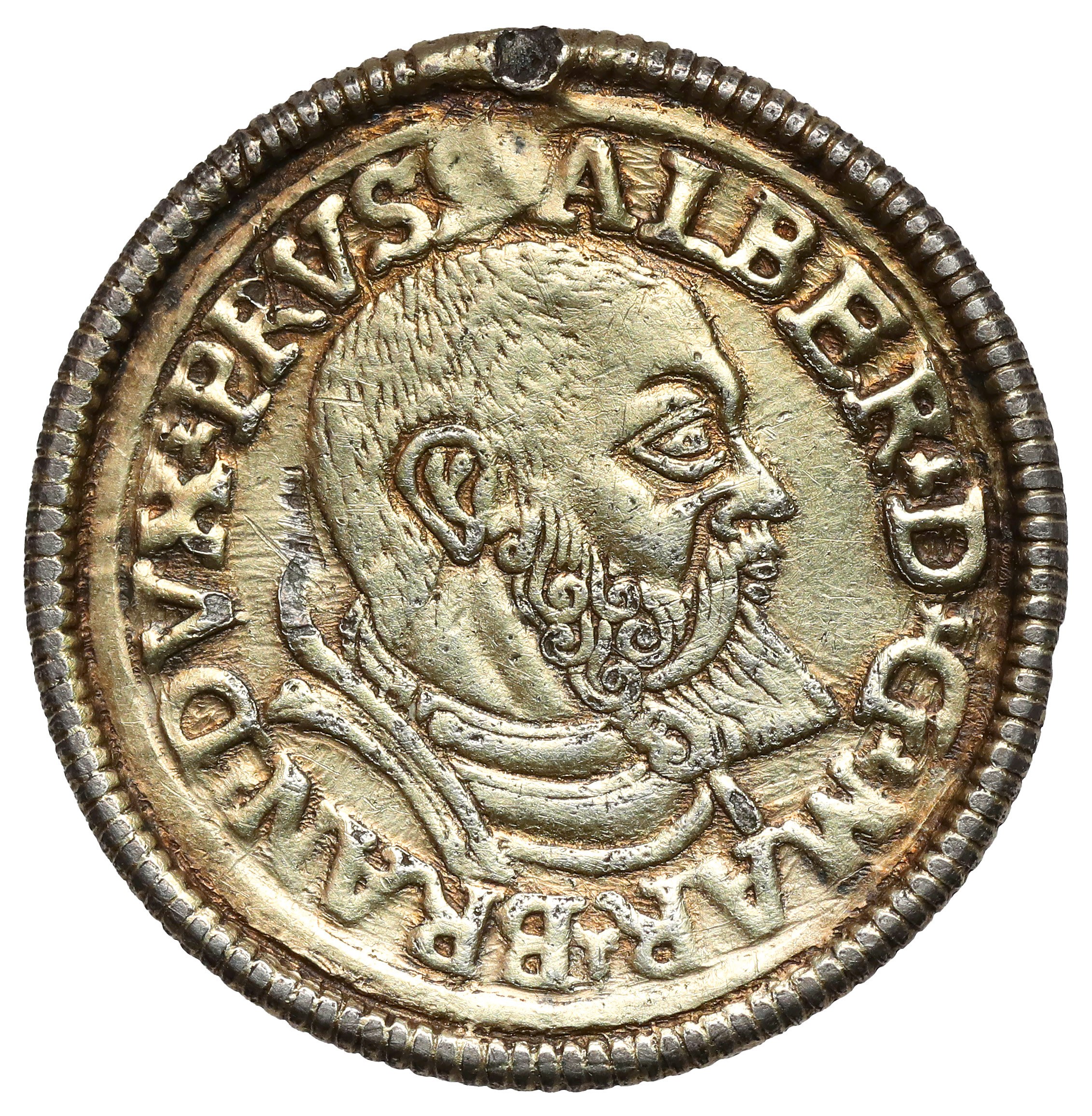 Prusy, Albrecht Hohenzollern, Trojak Królewiec 1538 - w oprawie ...
