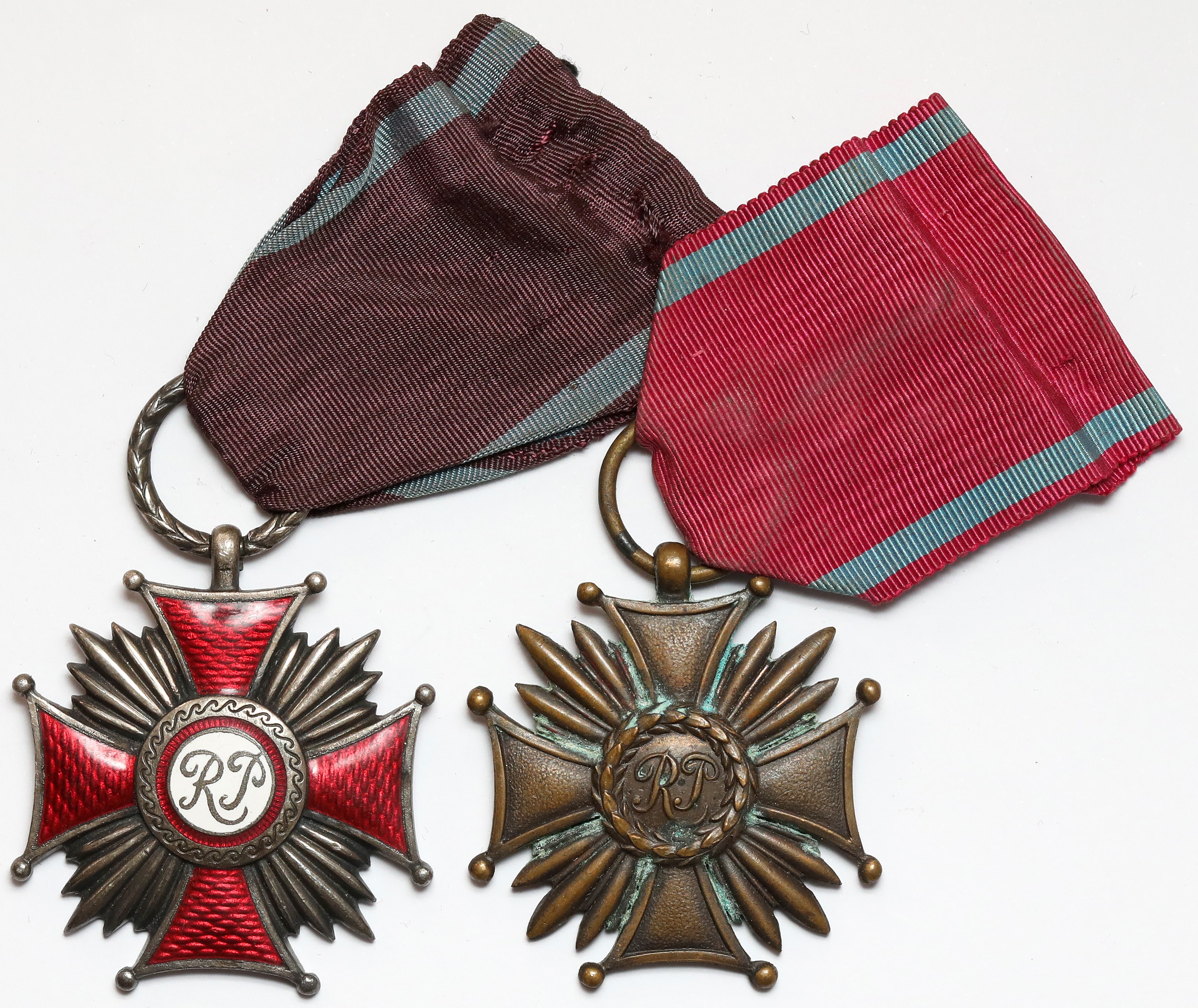 Communist and Second Republic, Silver Cross of Merit - Mint and Bronze ...