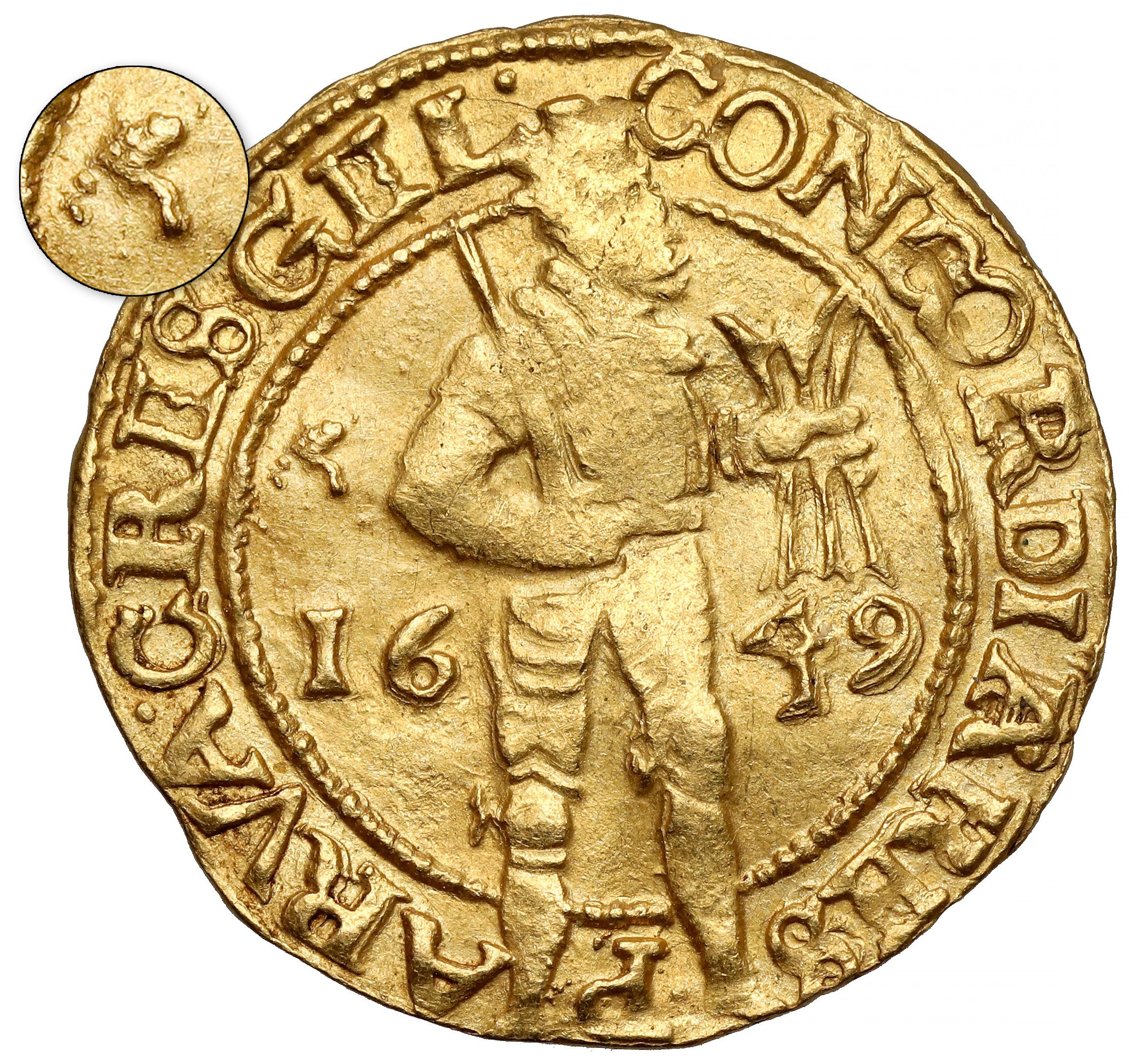 Niderlandy, Dukat 1649 - Geldria, Harderwijk - Aukcja internetowa ...