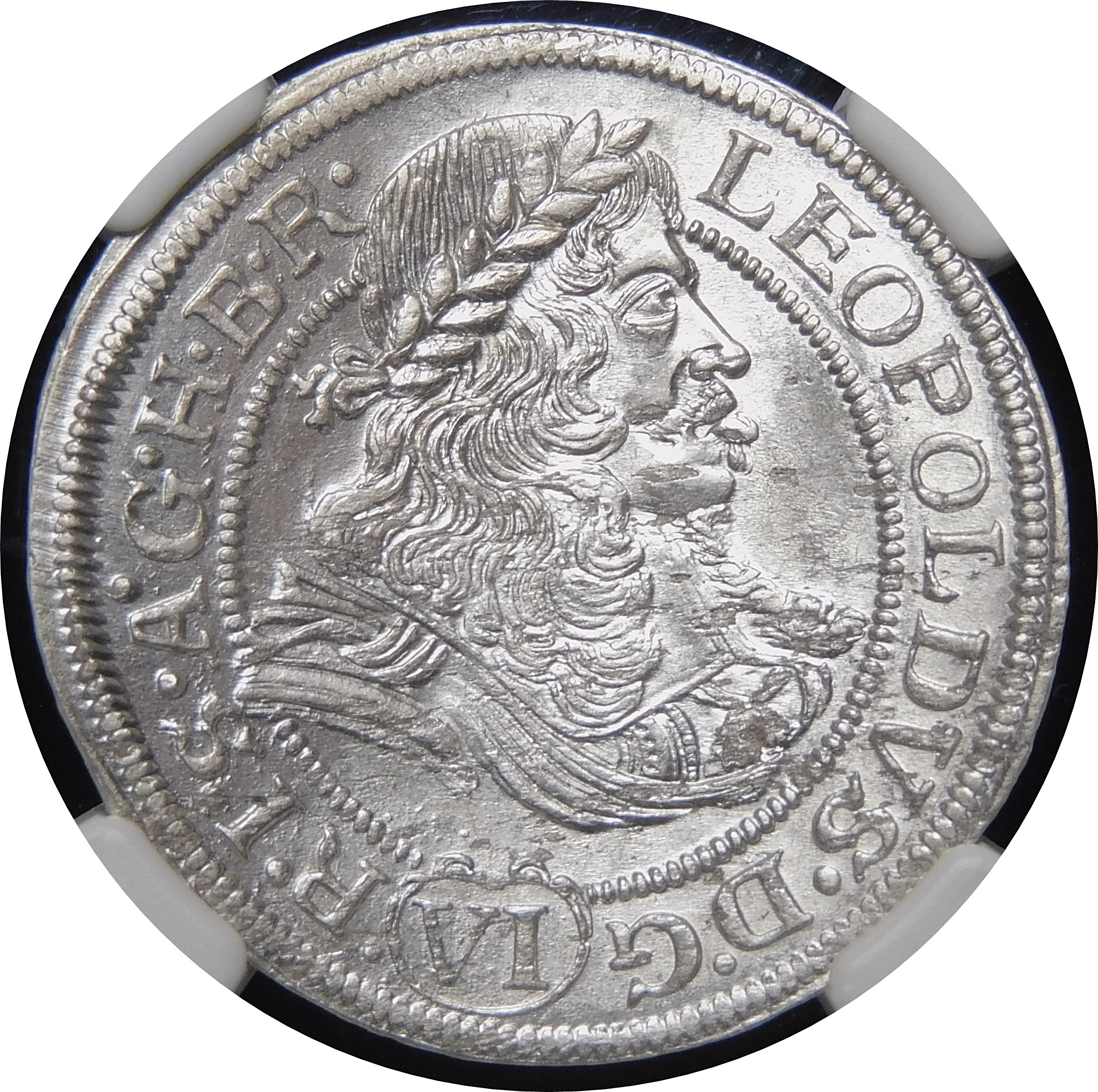 Śląsk - Śląsk pod panowaniem habsburskim, Leopold I, 6 krajcarów 1673 ...