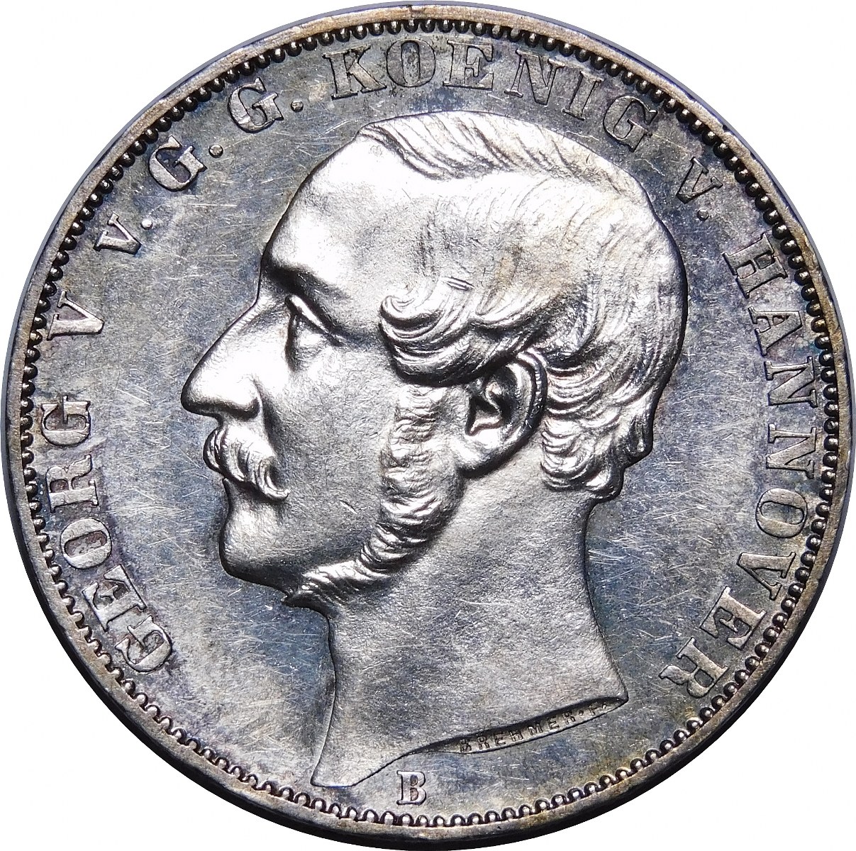 Germany, Hannover, George V, Thaler 1866, Hannover - Online auction ...