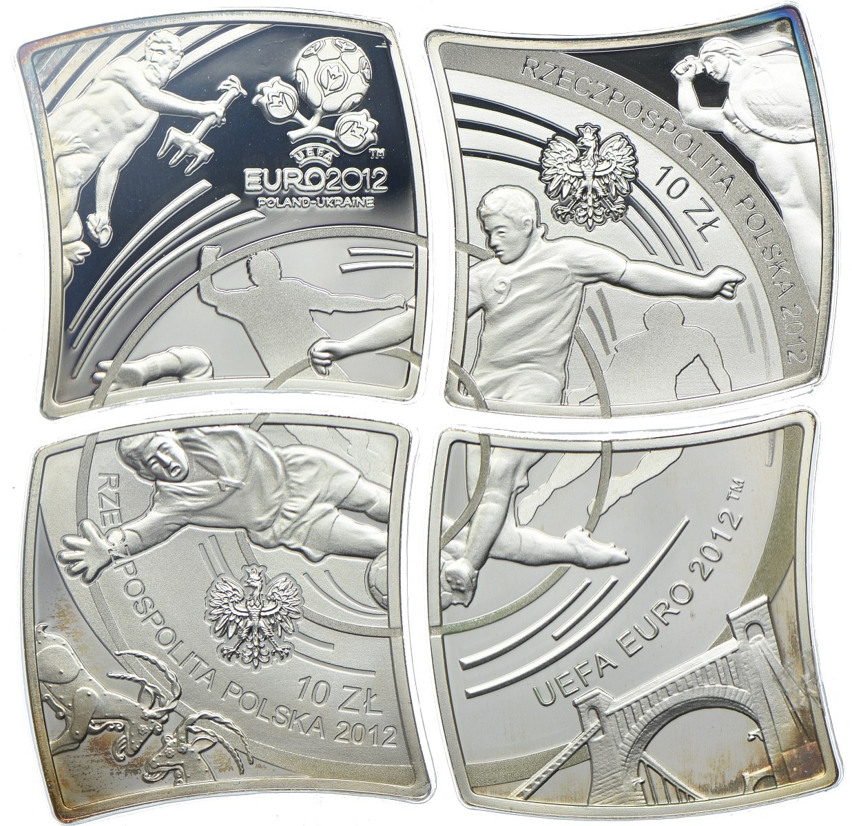 10 złotych 2012 - UEFA EURO 2012 (4szt.) - Aukcja internetowa ...