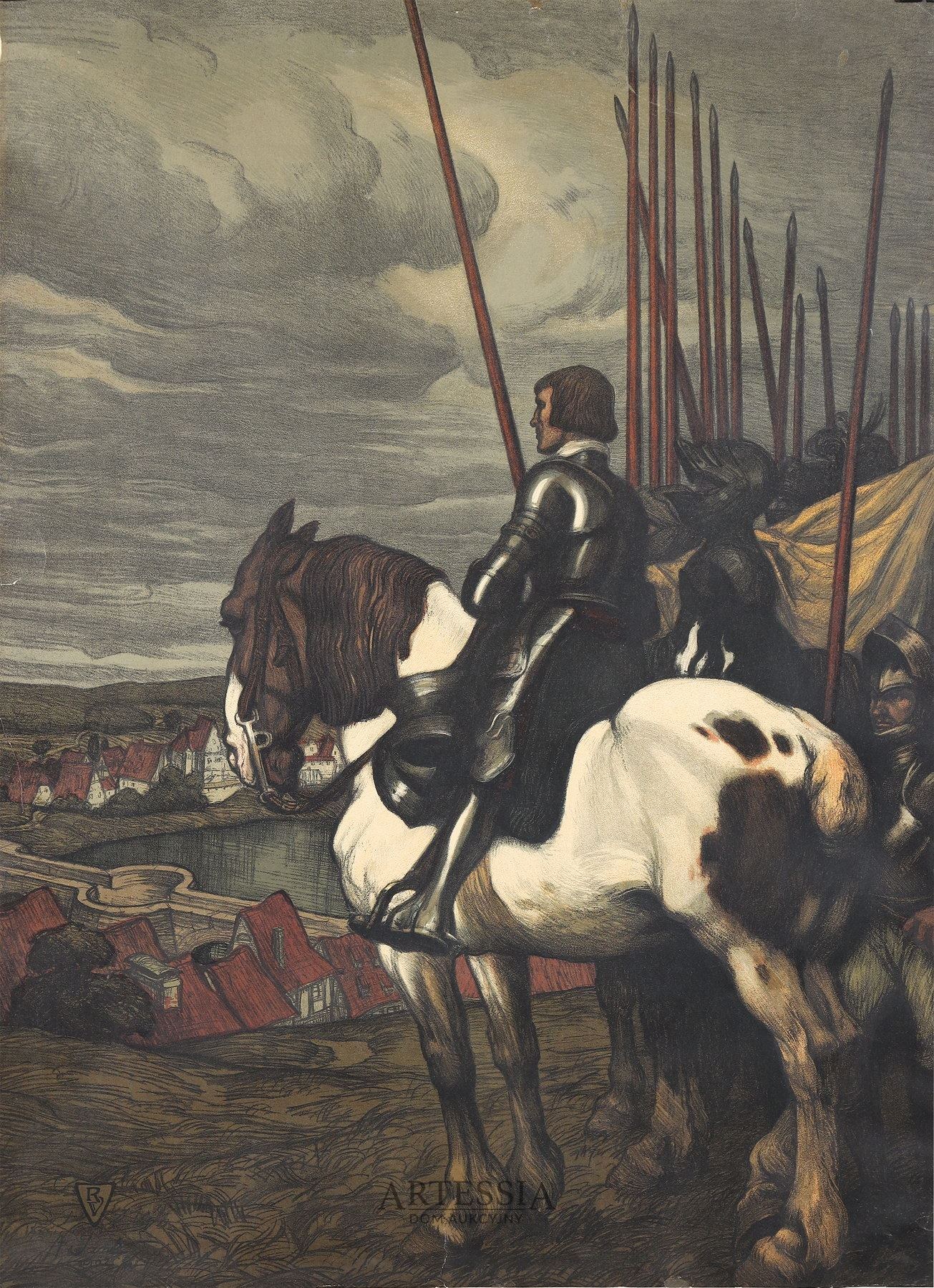 Angelo Jank (1868-1940), Eiserne Wehr (Żelazna straż), ok. 1902 ...