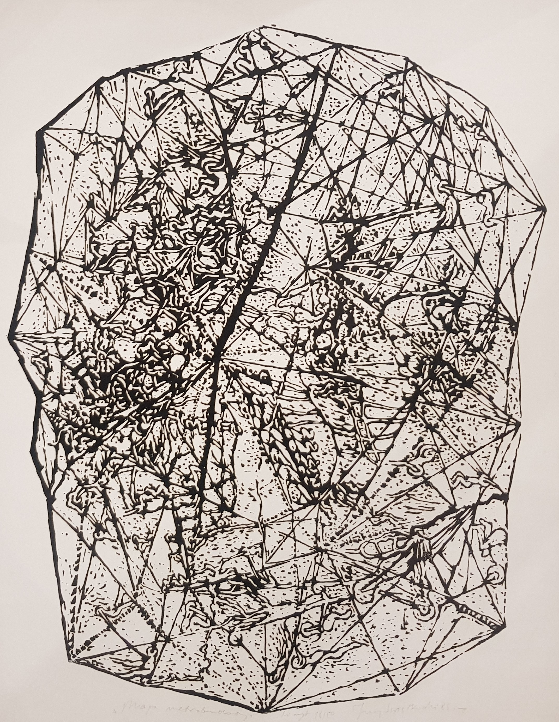 Jerzy Swiatkowski, Map of metorbuilding, 1985. - Online auction ...