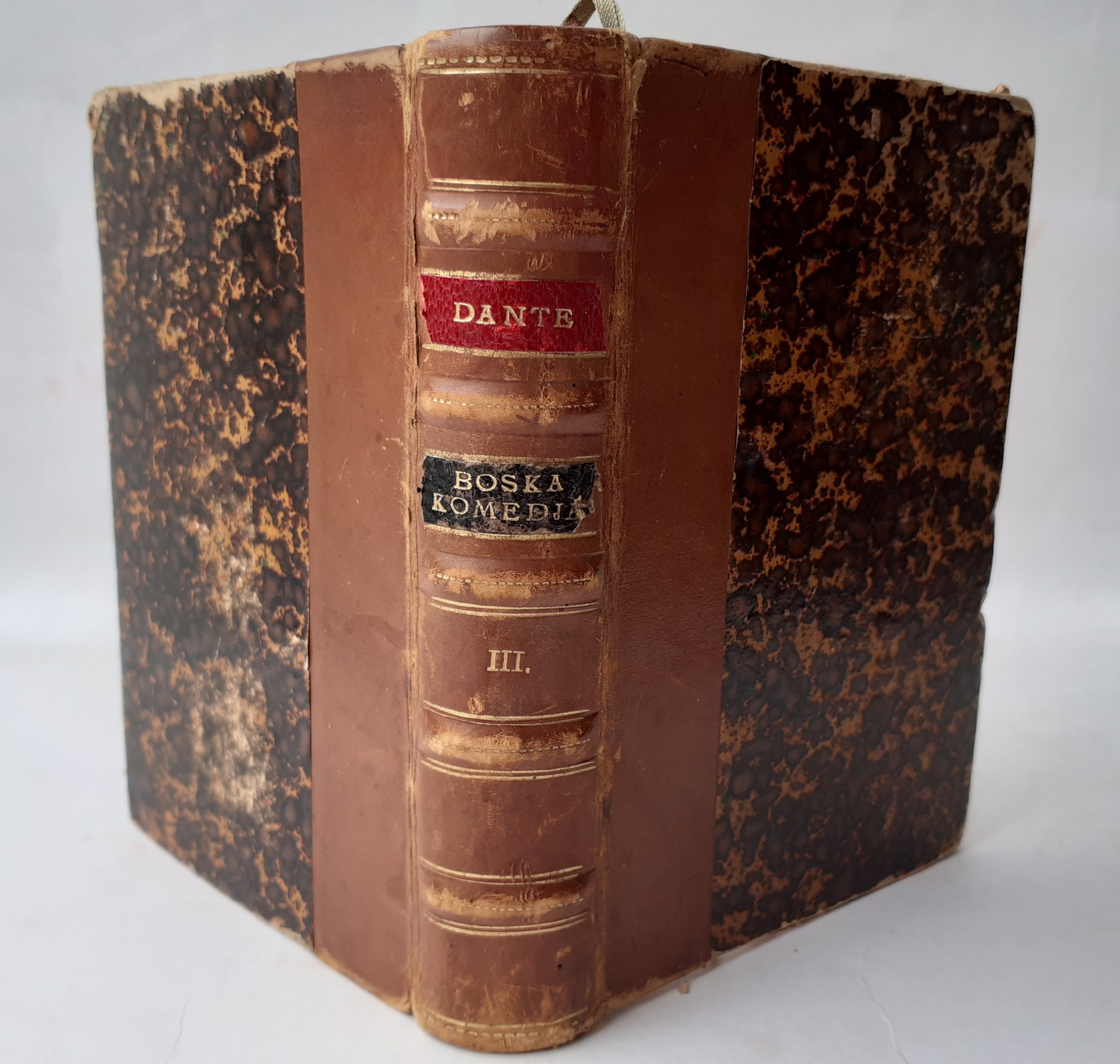 DANTE Alighieri - BOSKA KOMEDJA III RAJ, Warszawa 1906 MINIATURKA ...