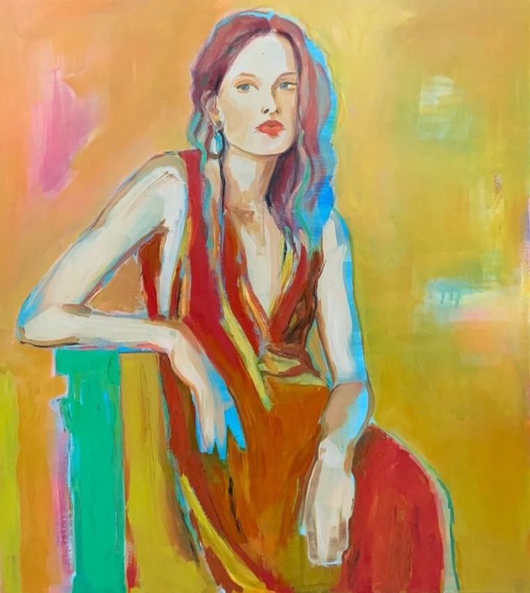 Anna Michalik, Siedząca, 2020 r. - Aukcja internetowa / Licytacja ...