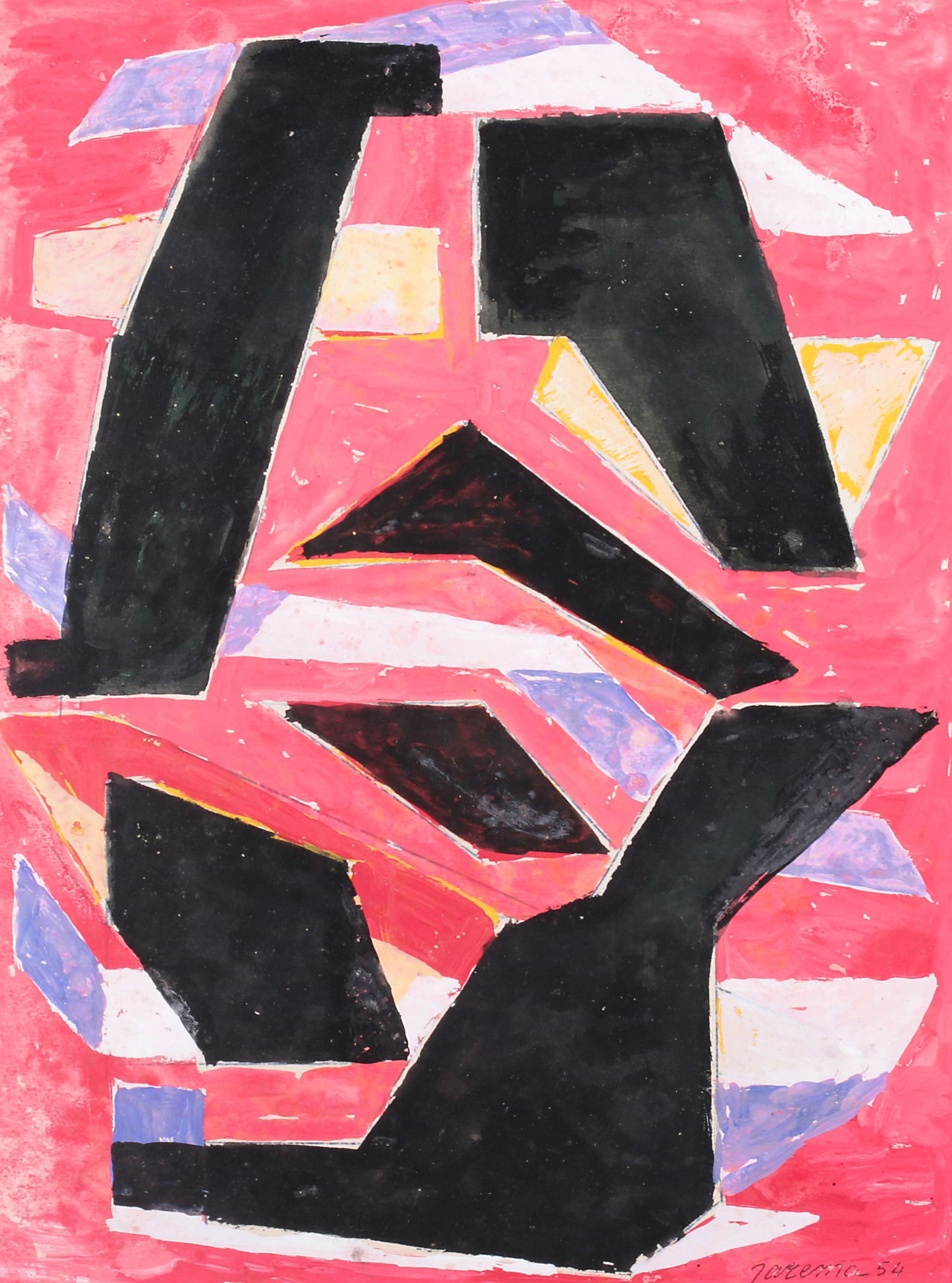 Józef Jarema (1900 Stary Sambor - 1974 Monachium), Kompozycja II, 1954 ...