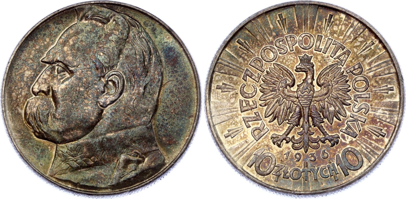 Poland 10 Zlotych 1936 - Aukcja internetowa / Licytacja online - Cena - OneBid