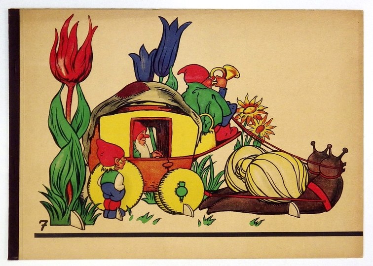 [CUTOUTS, coloring pages]. No. 7 [Carriage of the dwarfs]. B. m. [194 ...