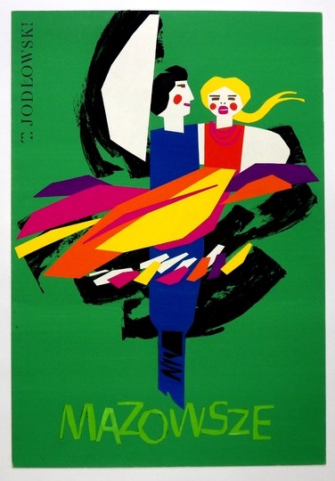 JODŁOWSKI Tadeusz - Projekt plakatu: Mazowsze. [1962]. - Aukcja ...