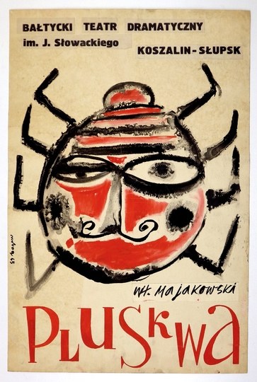 BOGUSZ Marian - Projekt plakatu: Pluskwa. 1963. - Aukcja internetowa ...