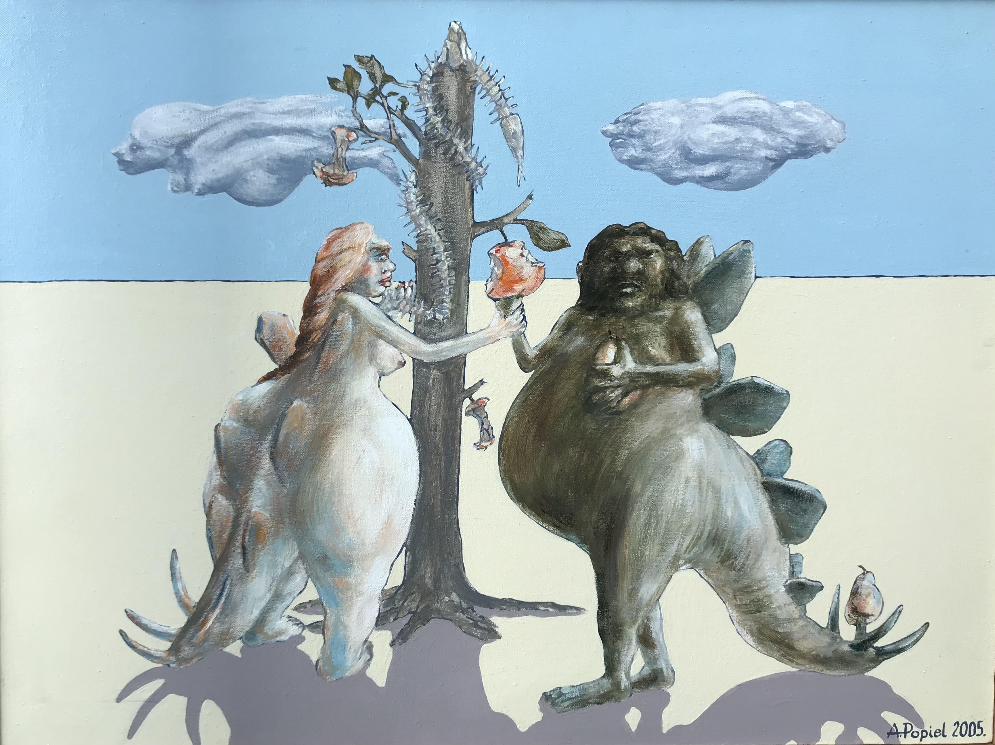 Andrzej POPIEL (ur. 1952), Adam i Ewa, 2005 - Aukcja internetowa ...