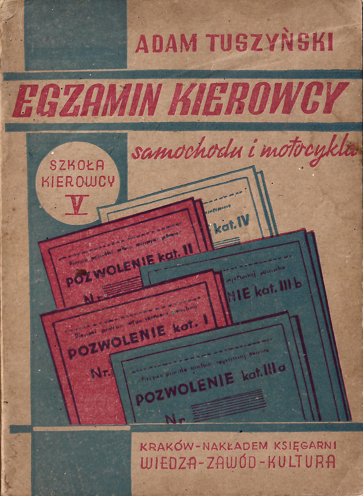 TUSZYNSKI Adam: Egzamin kierowcy samochodu i motocykla. W pytaniach i ...