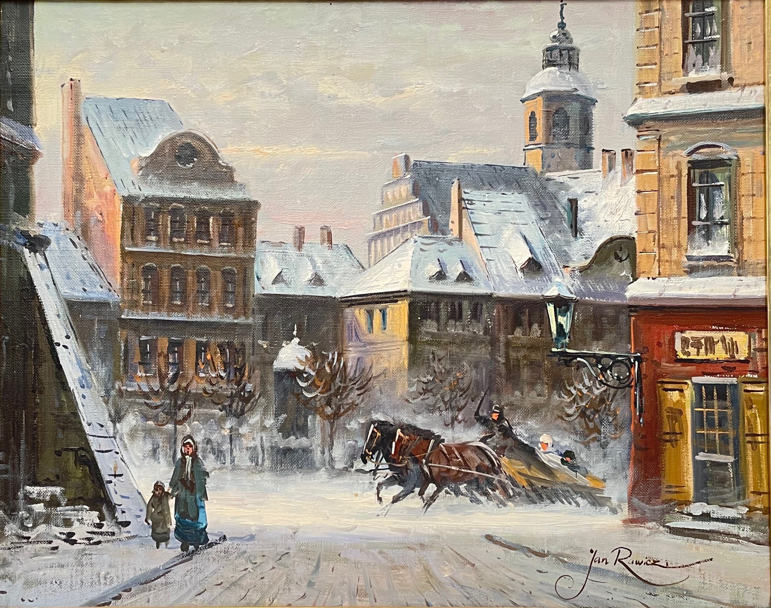 JAN RAWICZ, ''ZIMA W MIEŚCIE'' - Aukcja internetowa / Licytacja online ...