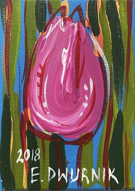 Edward Dwurnik, Tulipan 2018 r. - Aukcja internetowa / Licytacja online - Cena - OneBid