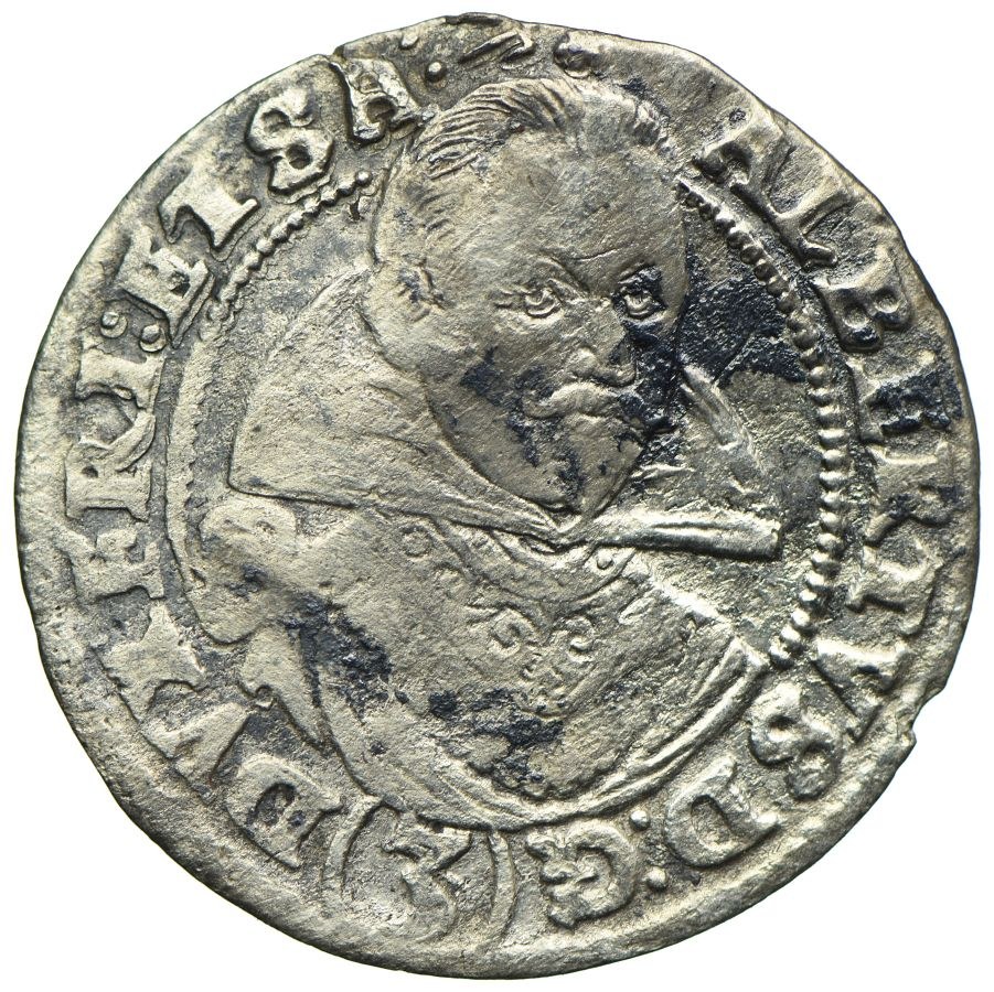 Śląsk, Księstwo Żagańskie, Albert z Wallenstein, 3 krajcary 1629 Żagań ...