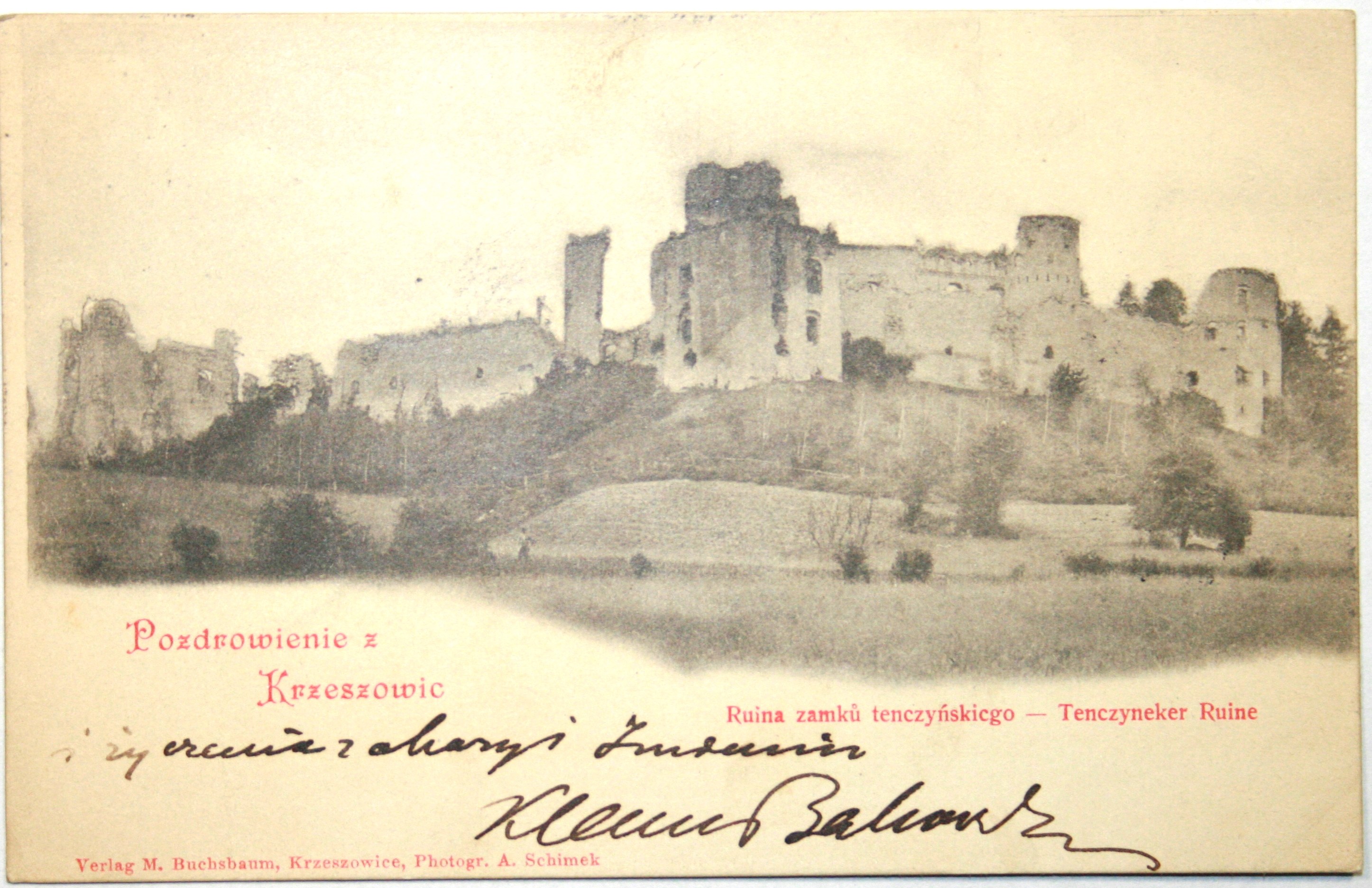 Tenczynek - Ruiny zamku, 1902 - Aukcja internetowa / Licytacja online ...