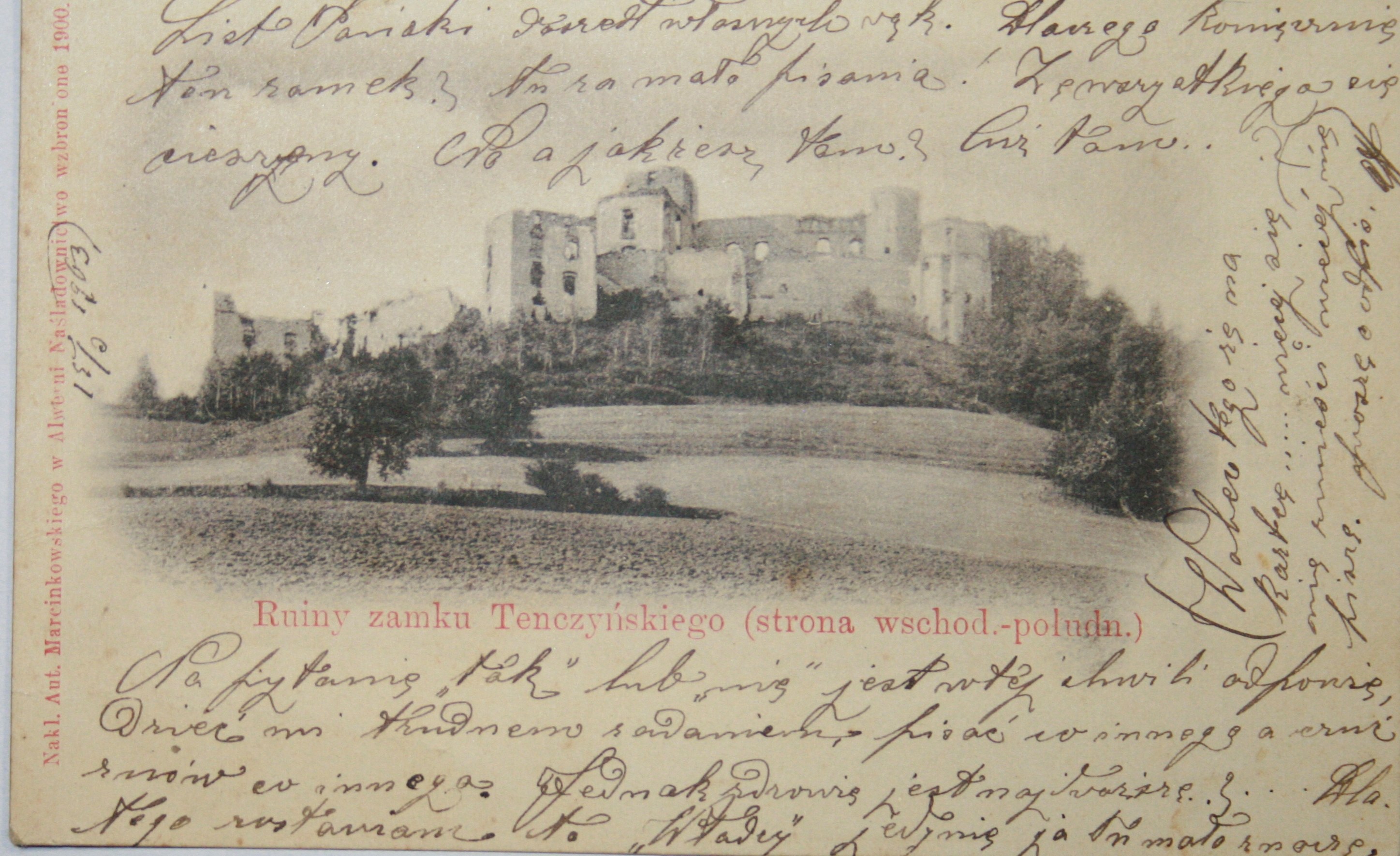 Tenczynek - Ruiny zamku, strona wschod-połudn., 1900 - Aukcja ...