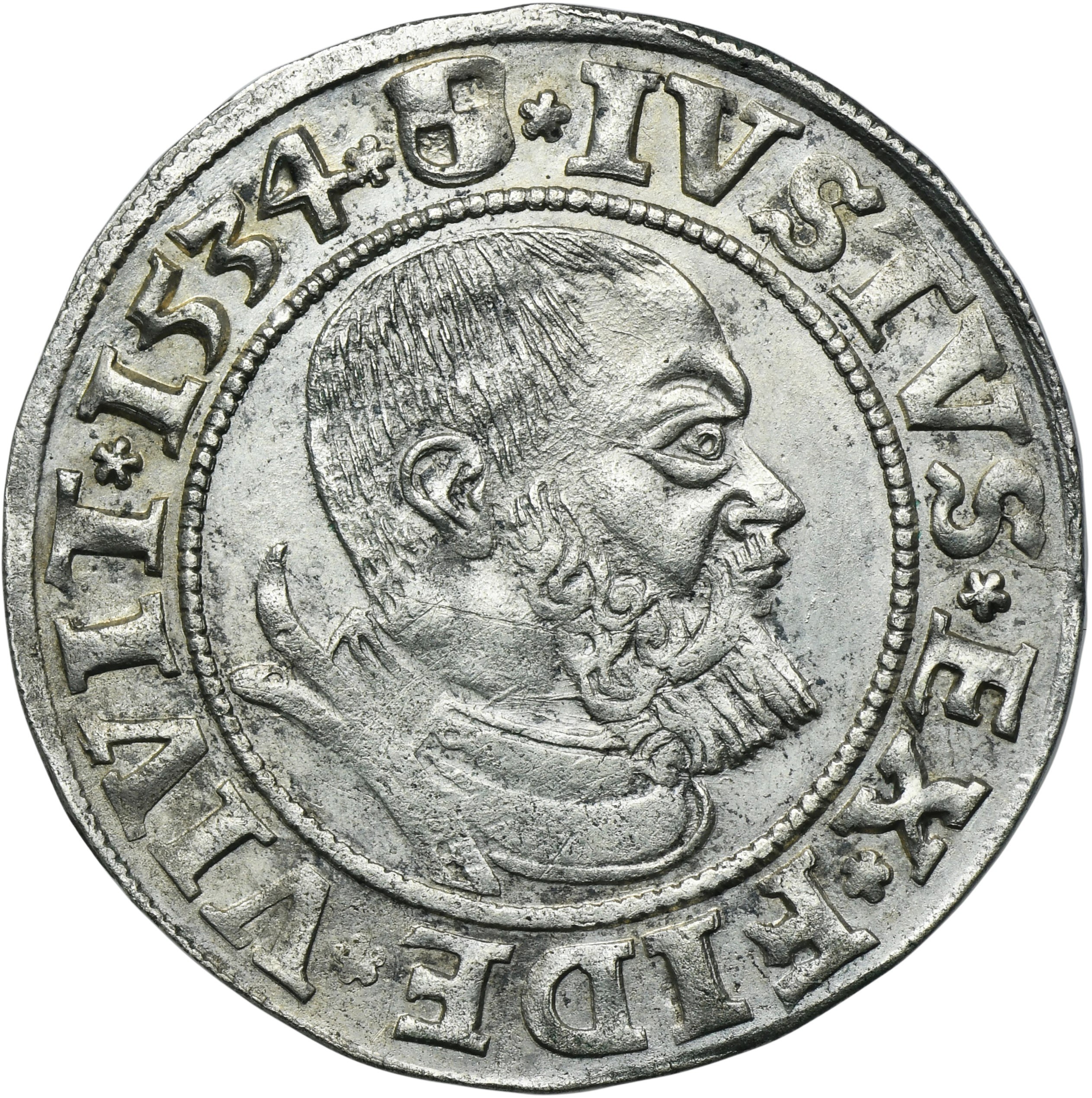 Prusy Książęce, Albrecht Hohenzollern, Grosz Królewiec 1534 - PRVS ...