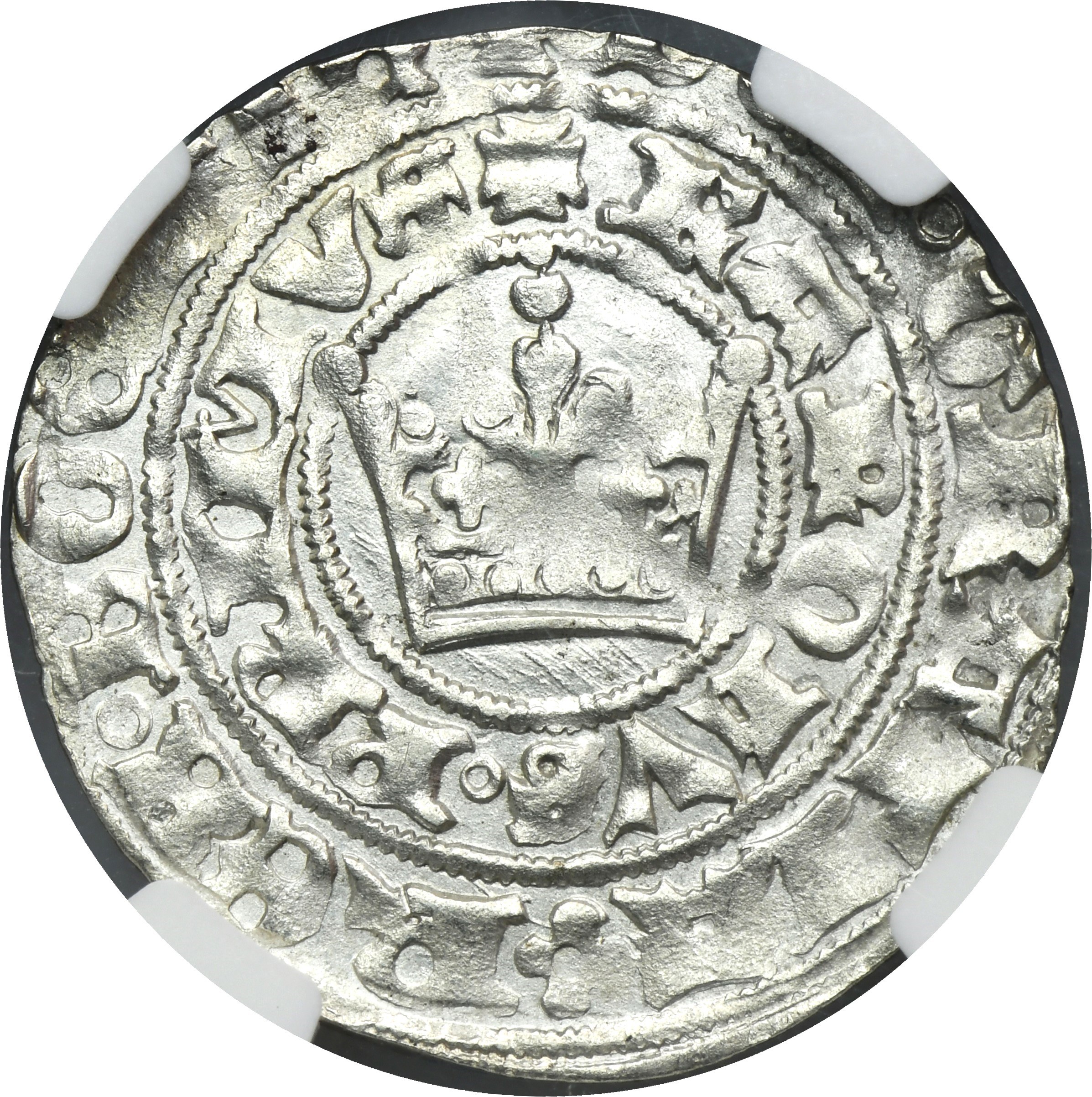 Czechy, Karol IV Luksemburski, Grosz praski Kutná Hora - NGC MS64 ...