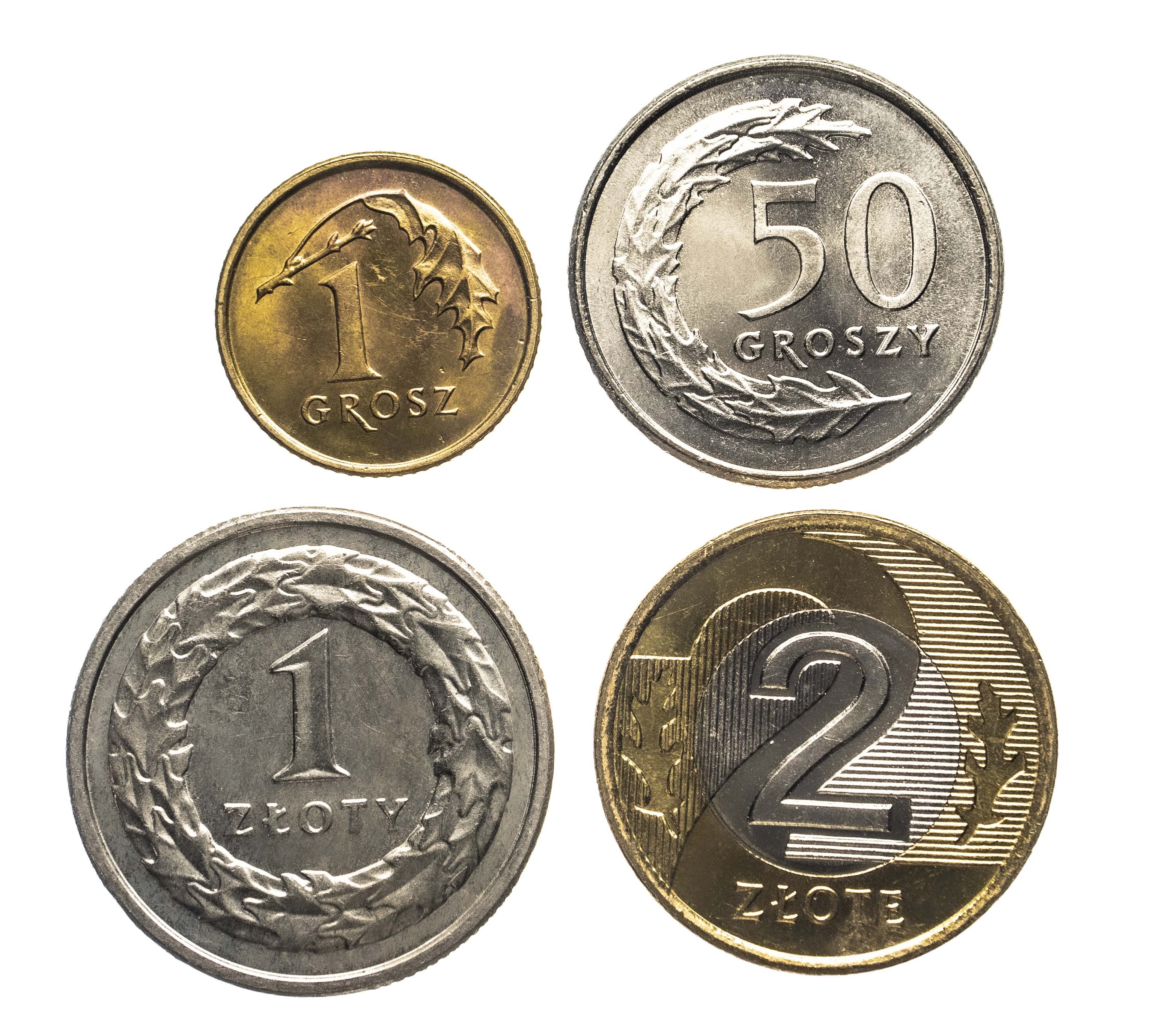 Poland, the Republic since 1989, set of circulation coins minted in ...