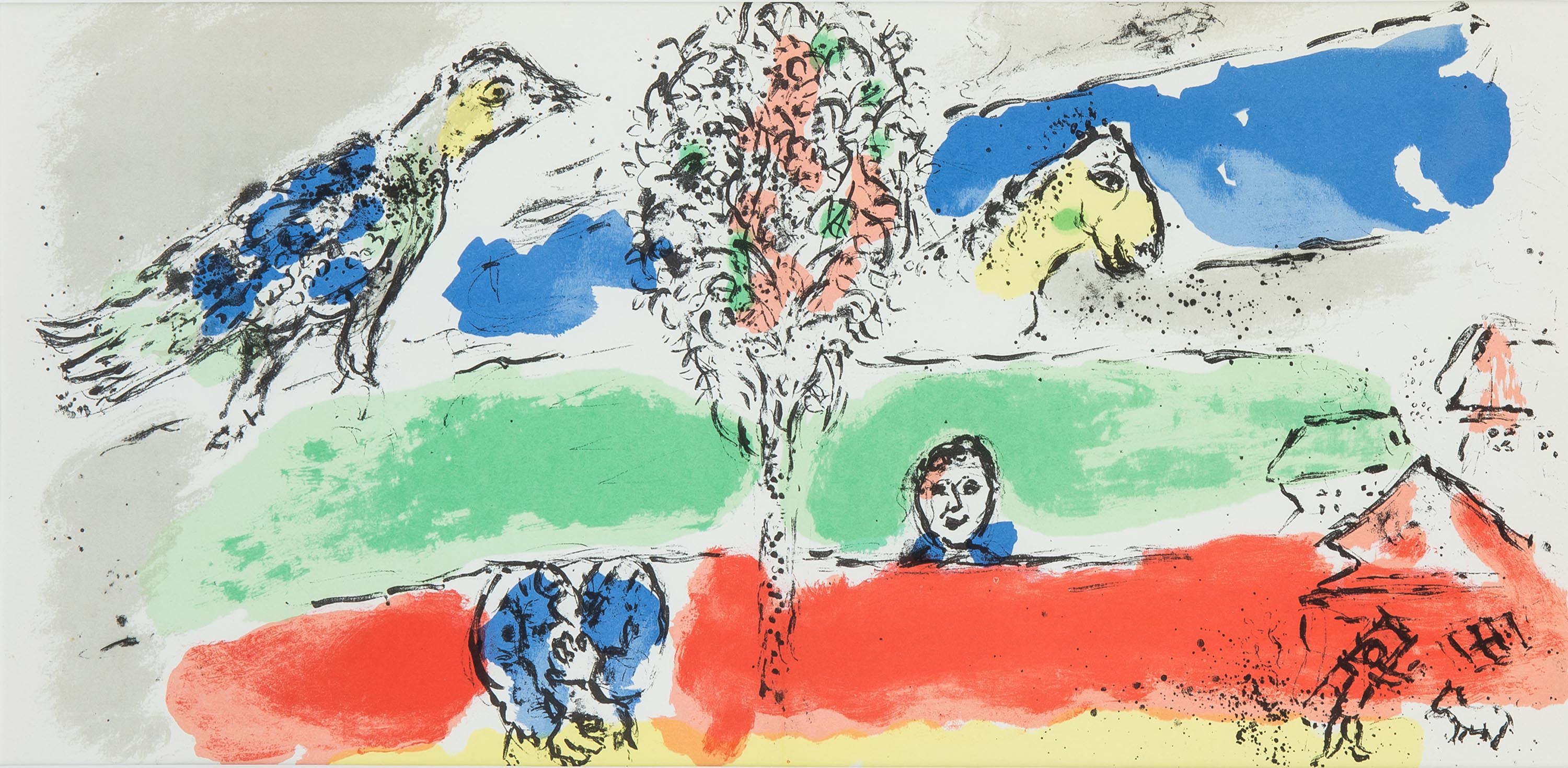 Marc Chagall (1887 Łoźno k. Witebska-1985 Saint-Paul de Vence), Zielona ...