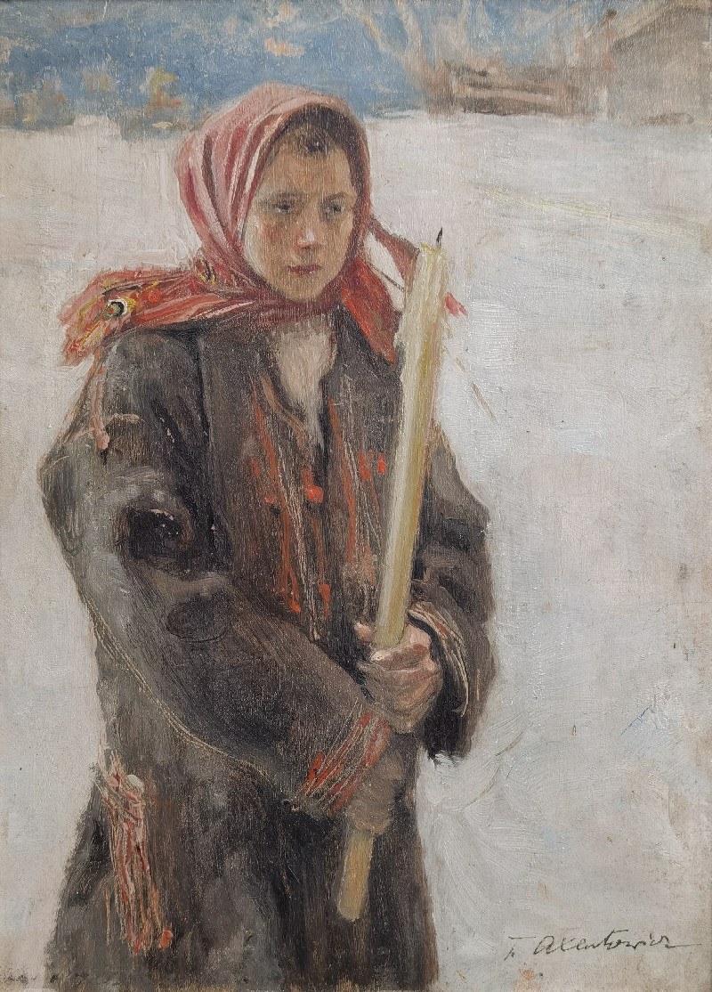Teodor AXENTOWICZ (1859-1938), Na Gromniczną - Aukcja internetowa ...